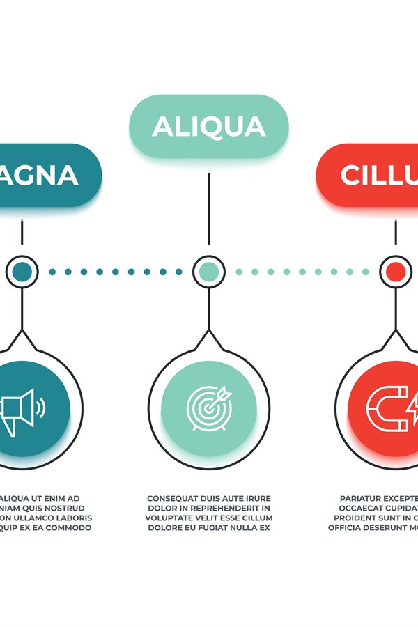 Inbound marketing icons banner. Action audience (1140632)