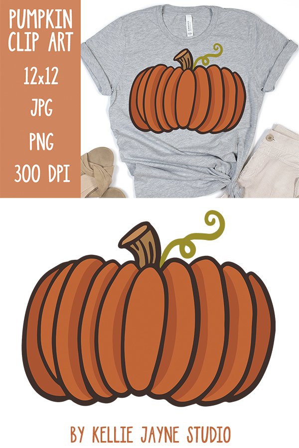 Pumpkin Illustration - Hand Drawn Pumpkin PNG and JPG