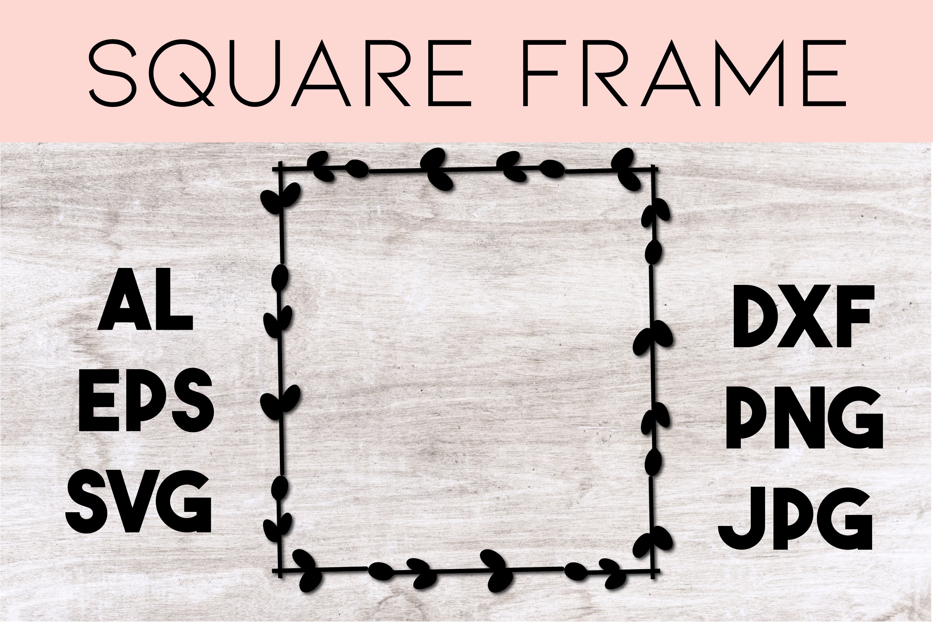 Square frame SVG | Monogram frame SVG (1254649)