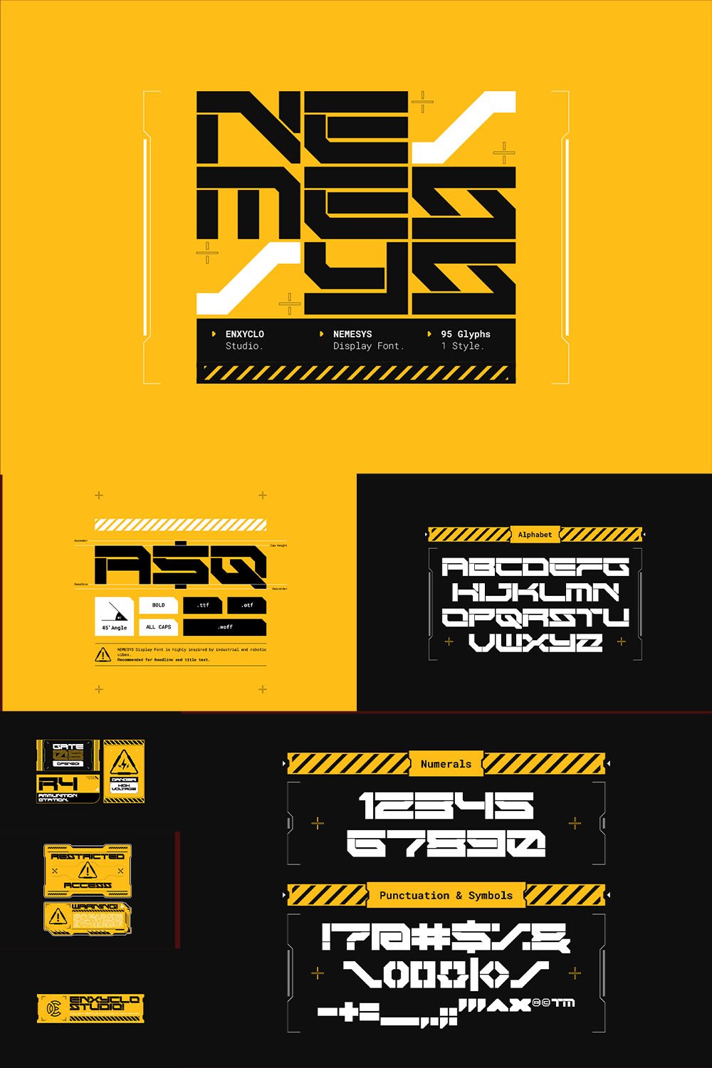 NEMESYS - Futuristic Font