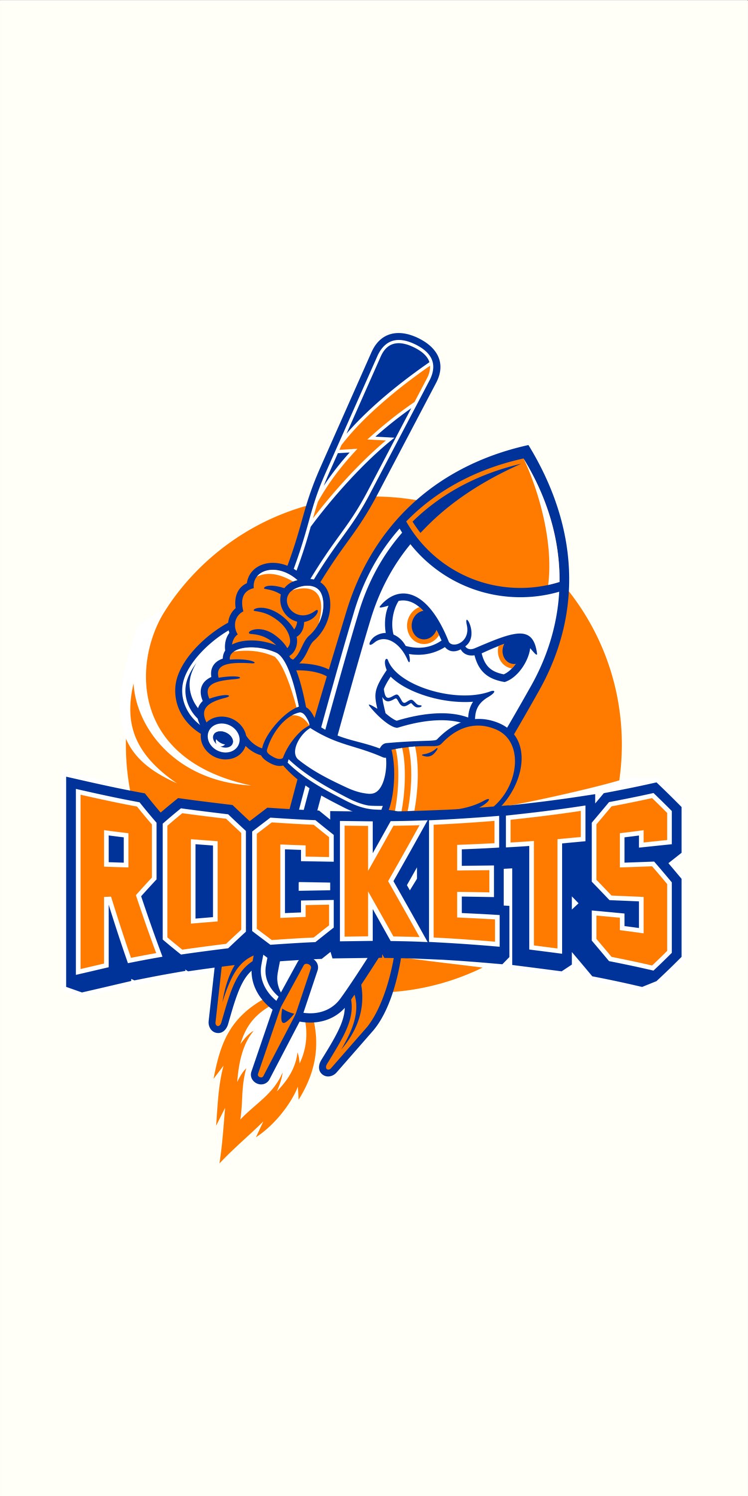 Rocket Baseball Mascot Logo Design (2232524)