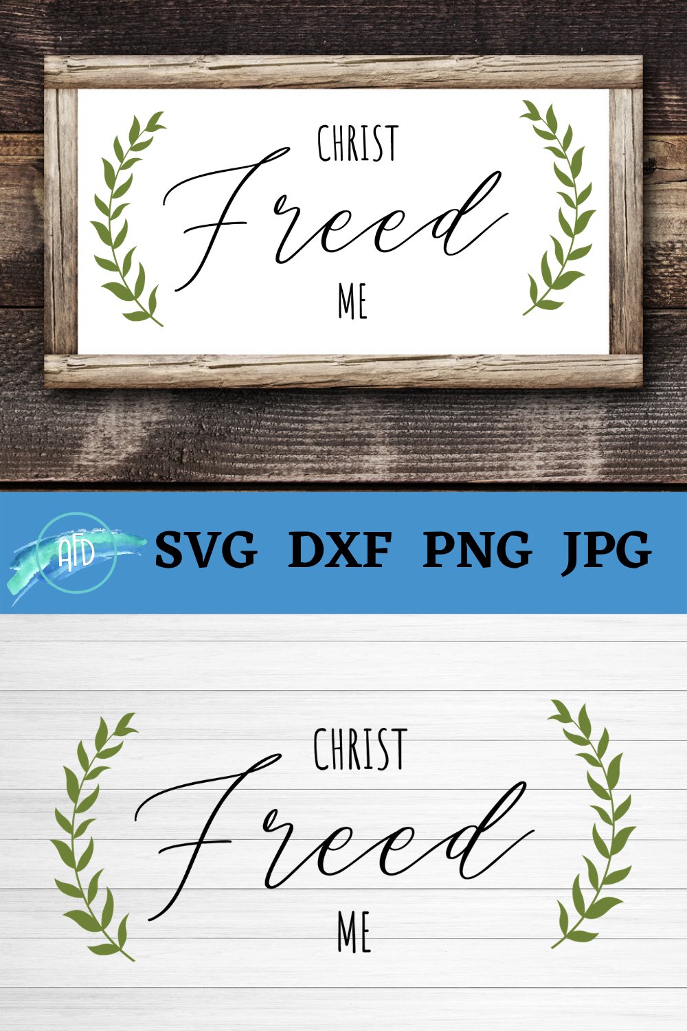 Christ Freed Me svg Christian svg cut file faith salvation