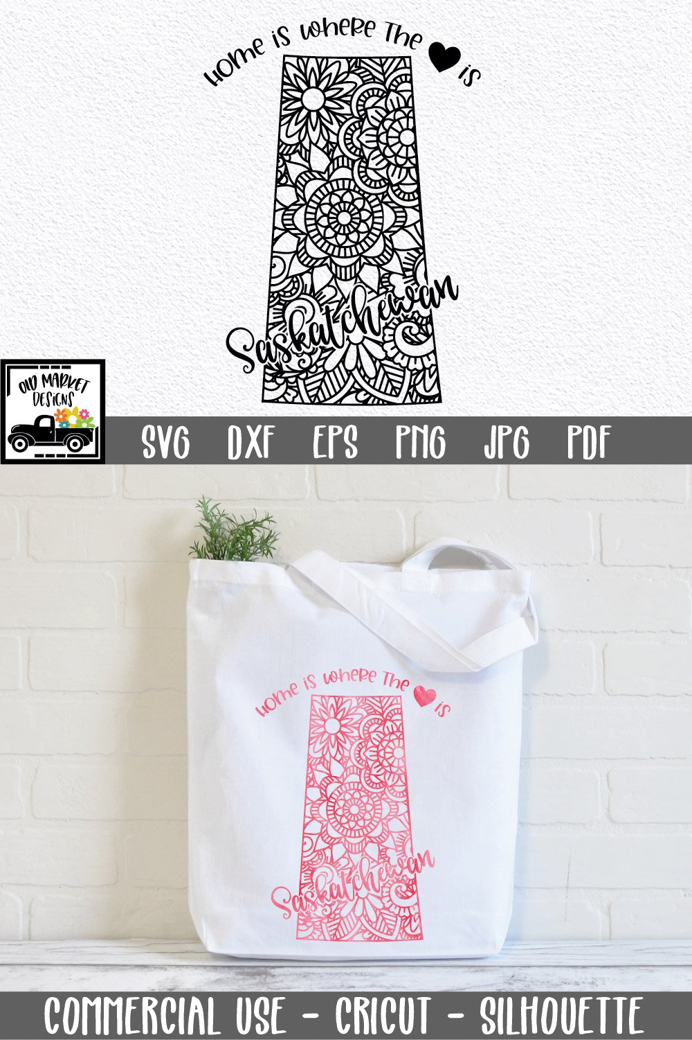 Saskatchewan SVG File - Canada Mandala Design