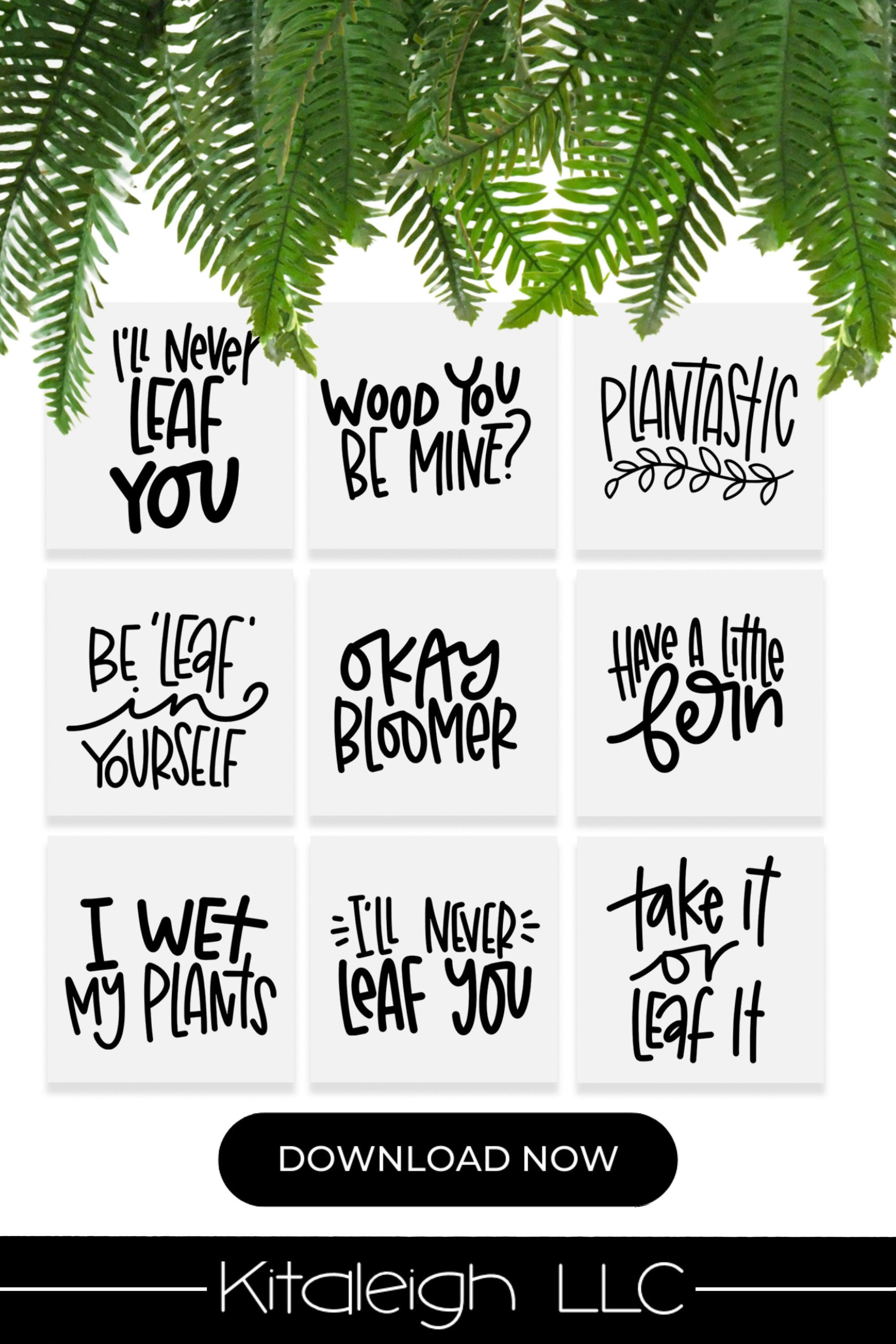 Hand Lettered Plant Quotes Vol 8