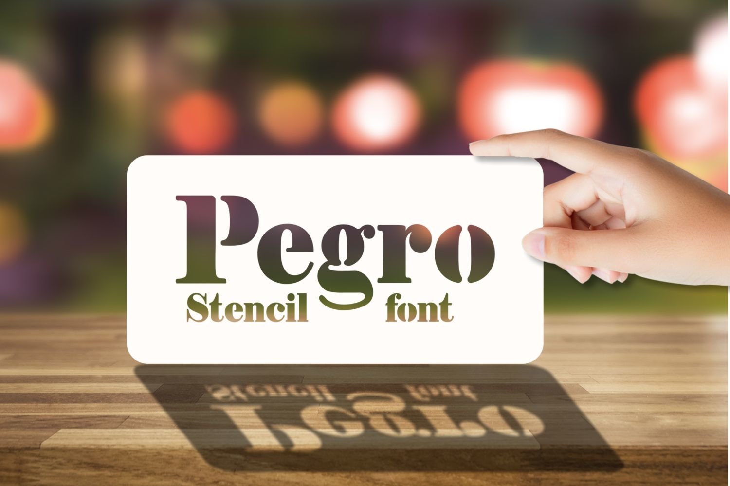 Pegro Stencil Font