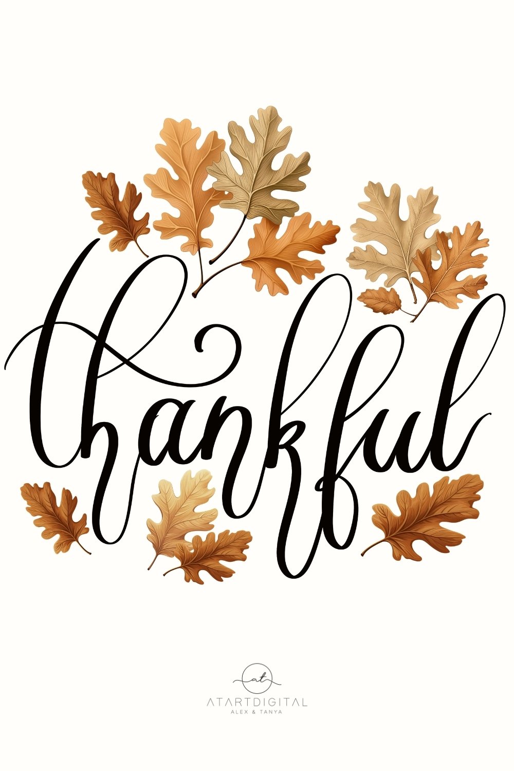 Thankful PNG Digital Download Sublimation Designs