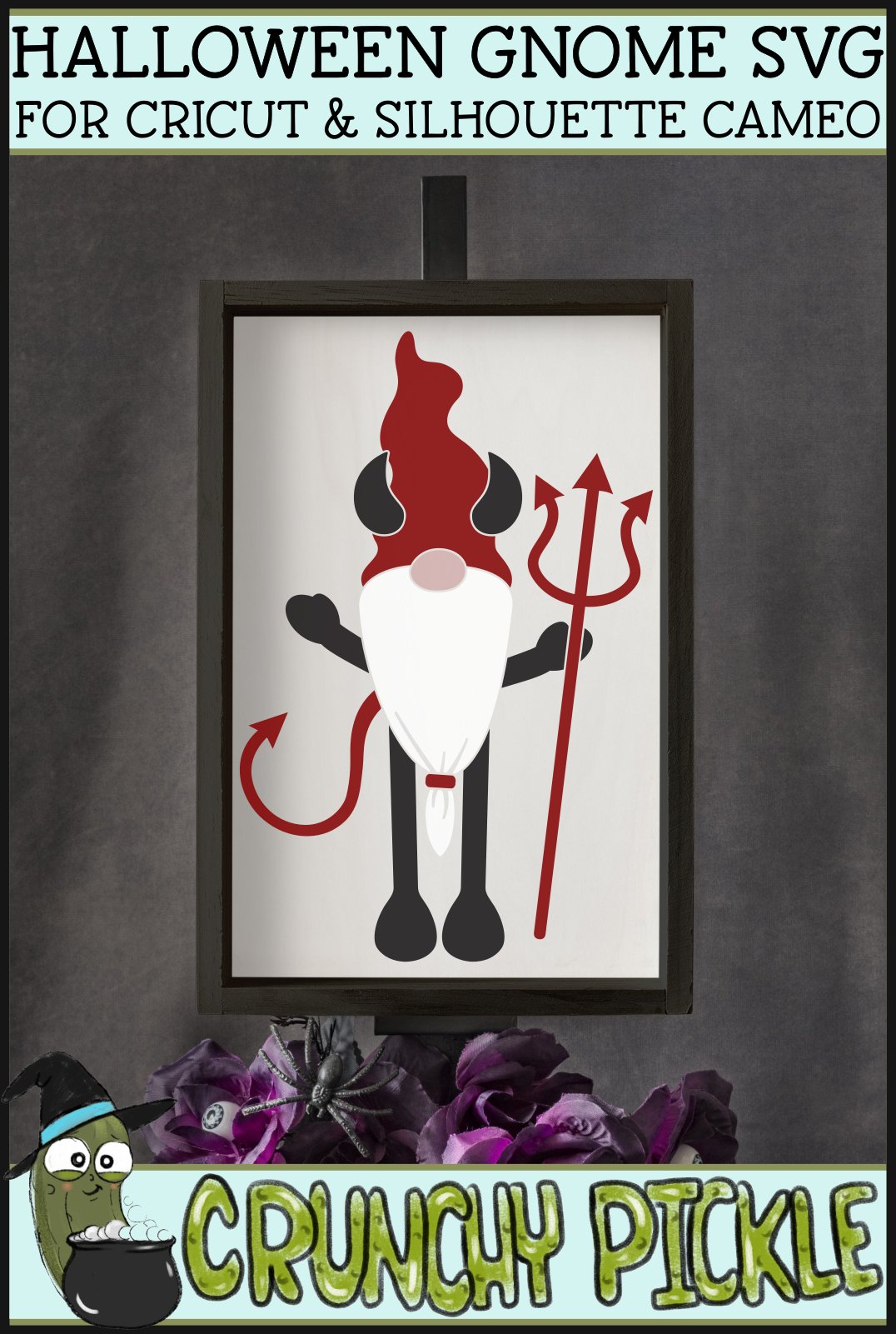 Halloween Gnome Devil SVG File
