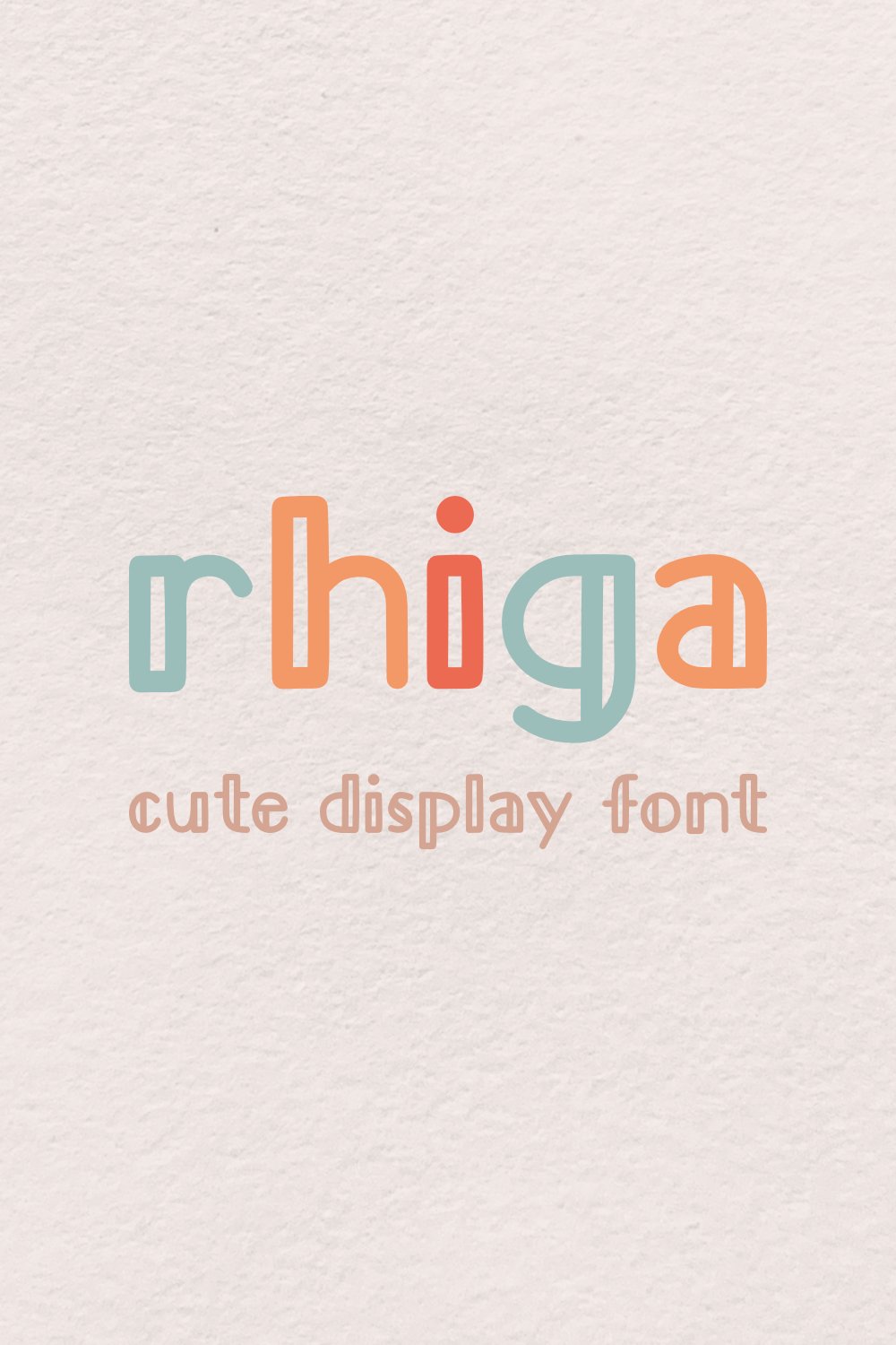 Rhiga Font - Cute Display Font