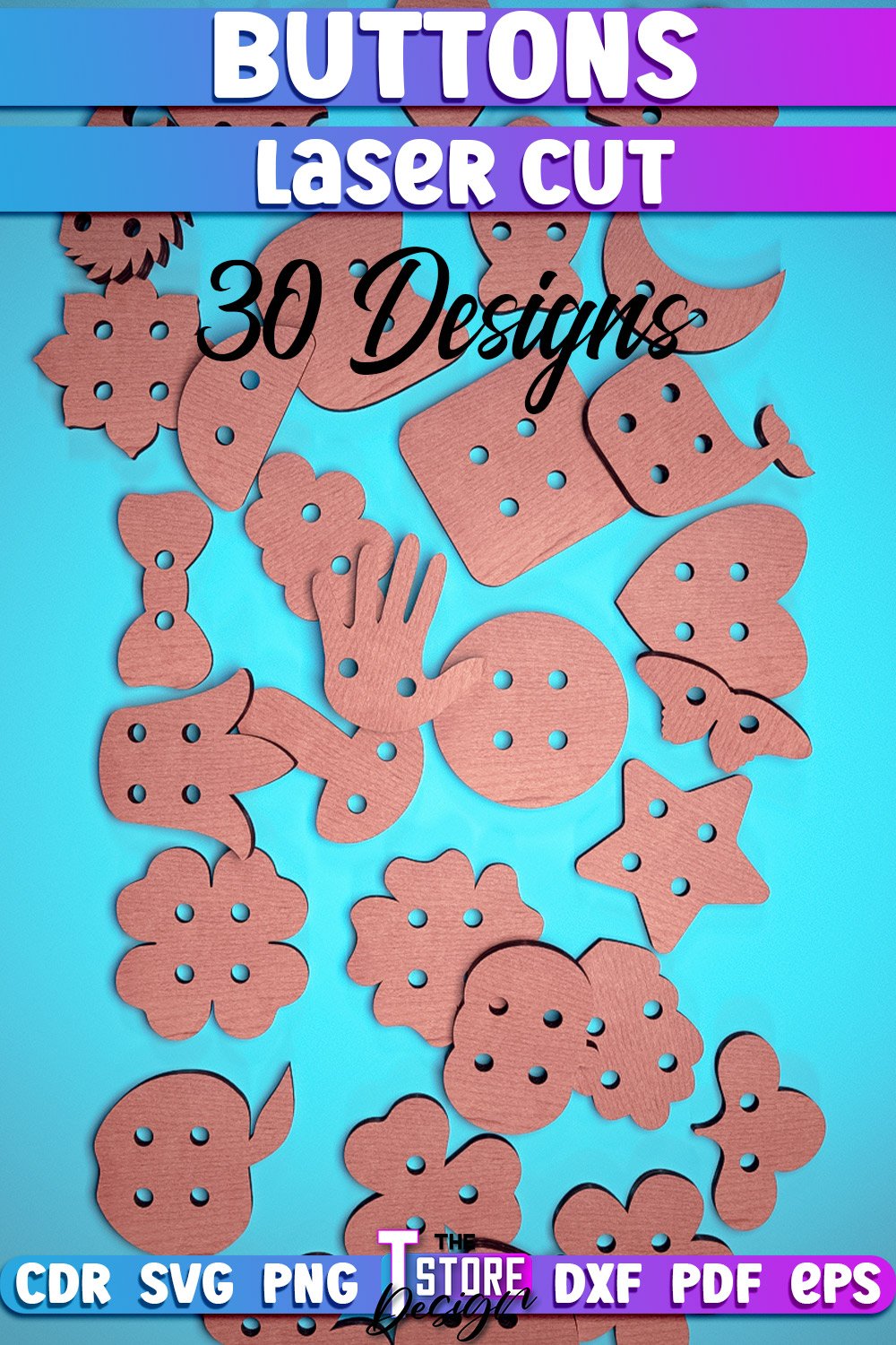 Buttons Laser Cut SVG | Buttons Laser Cut SVG Design | CNC