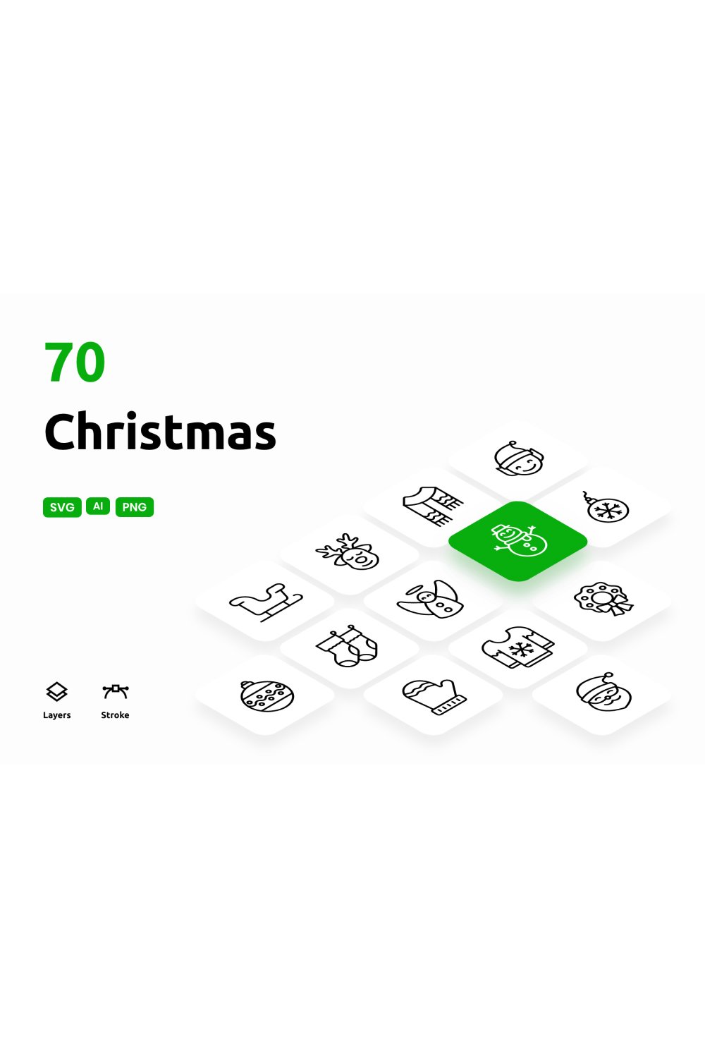 Christmas - Icons Pack Outline