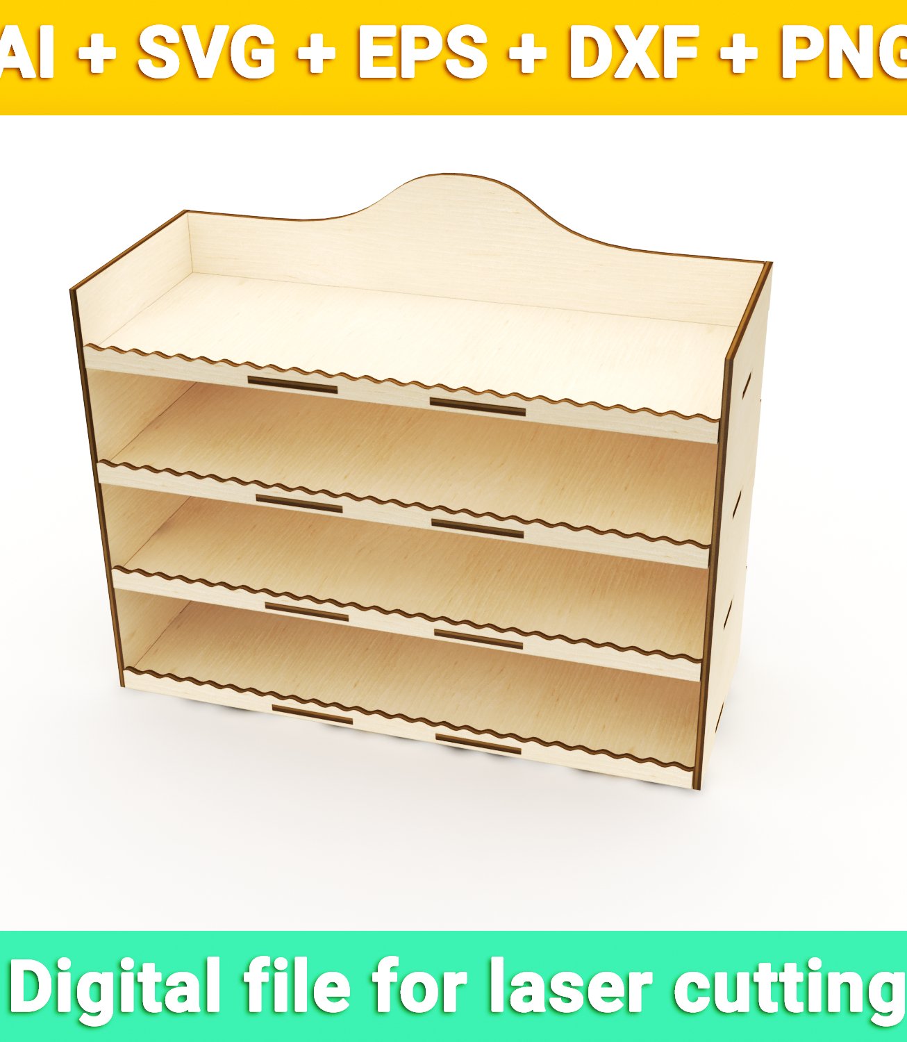 Stand with shelves vector for CNC svg vector file (2149836)