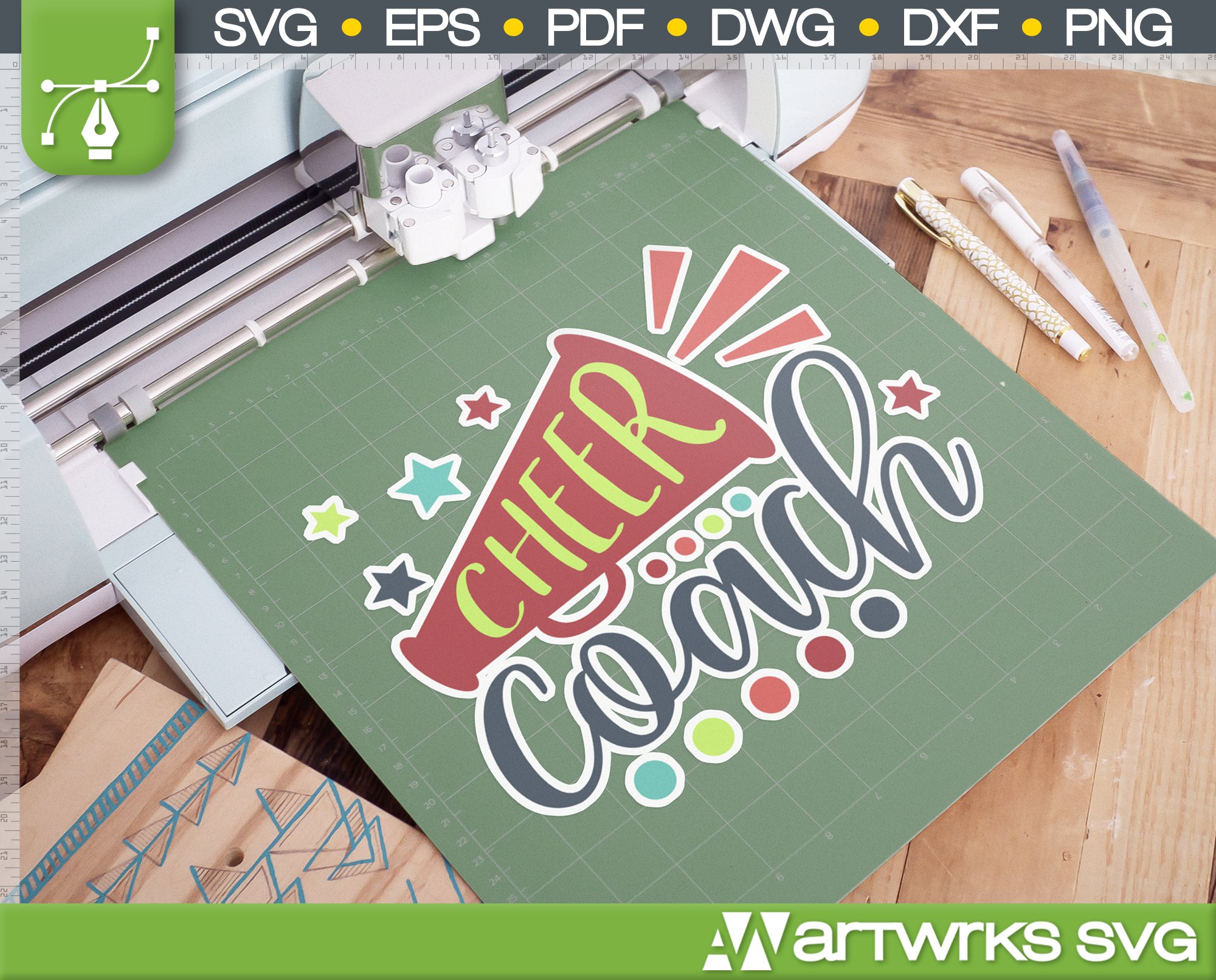 Cheerleader gifts SVG files for Cricut | Cheer coach