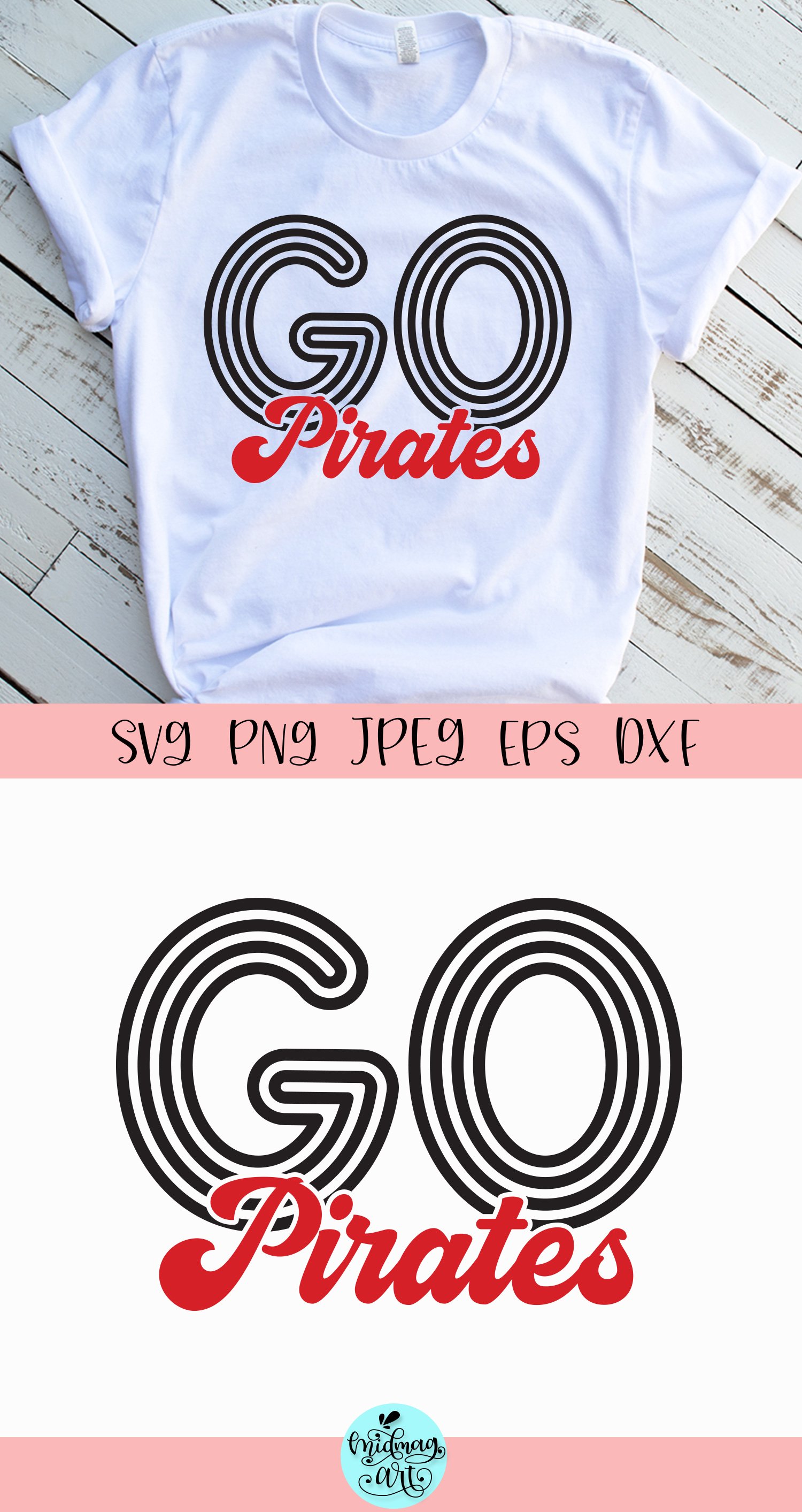 Go Pirates svg, sports svg