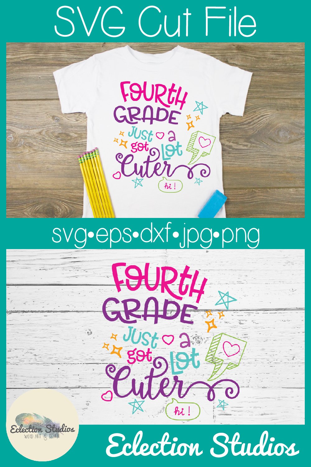 Back to School SVG, Fourth Grade First Day SVG (304986)