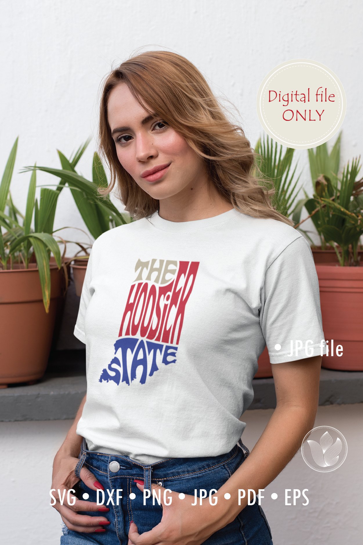 The Hoosier State Cut File | Indiana Word Art