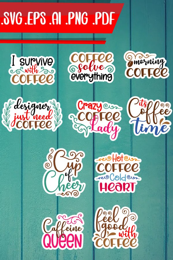 Coffee Sticker pack 2| 10 Designs