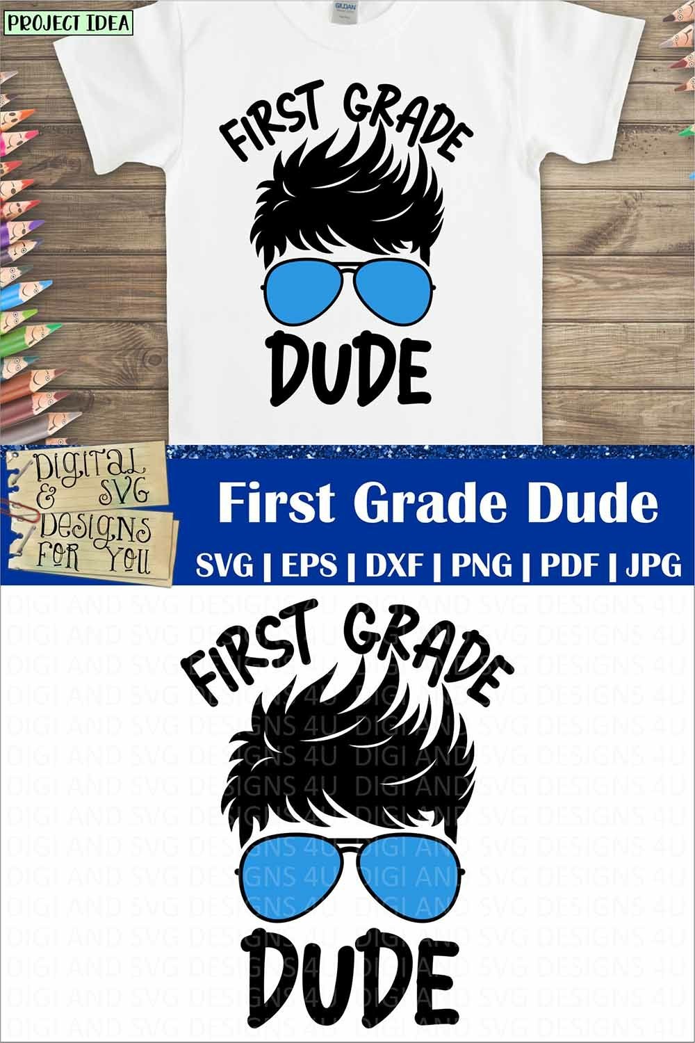 First Grade Dude | Back to school | Dude SVG