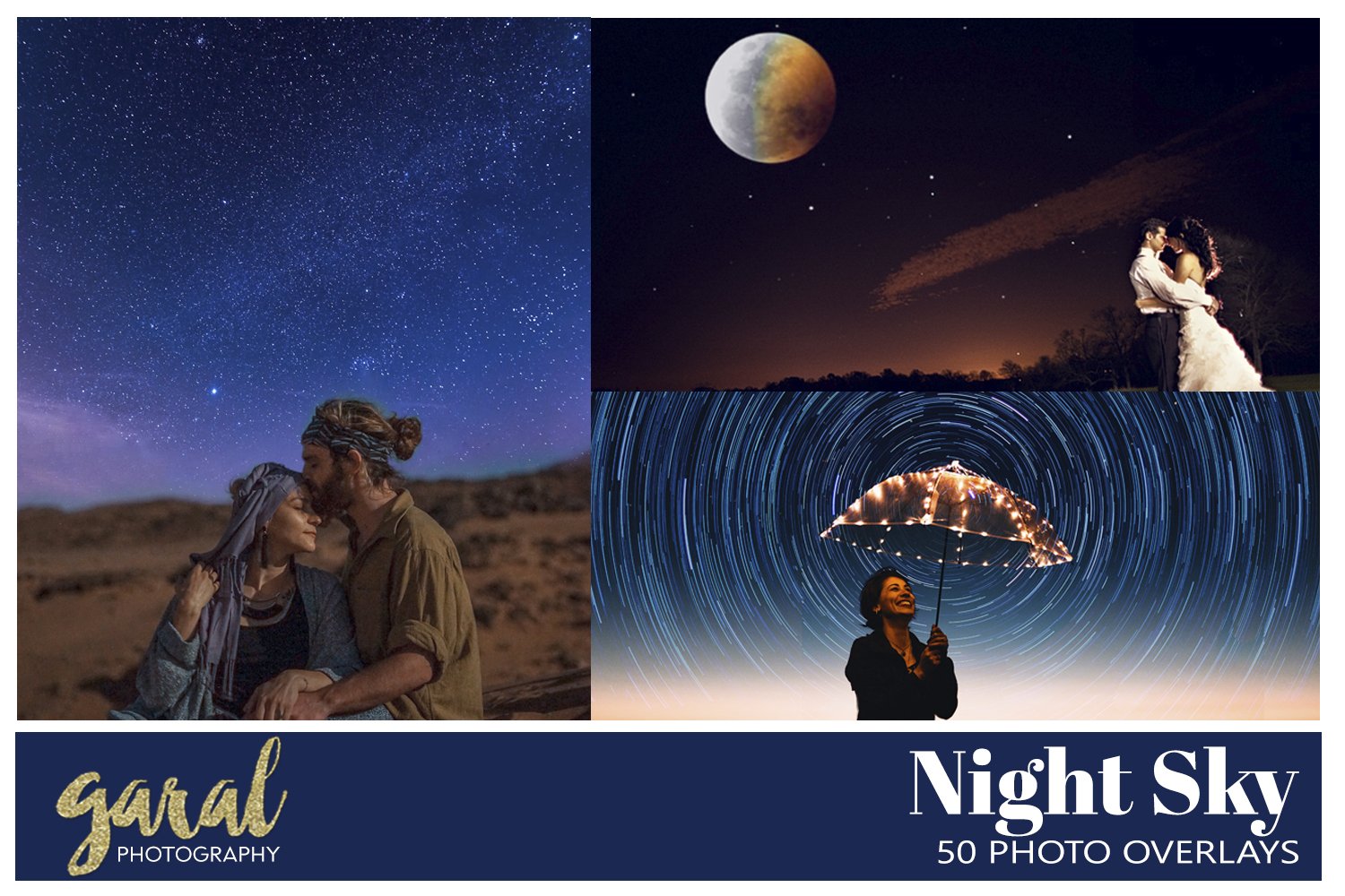 50 Night Sky Digital Overlays
