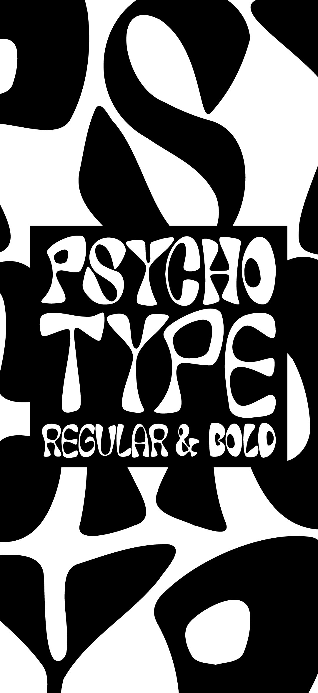 Psychotype Font - Psychedelic Uppercase Typeface