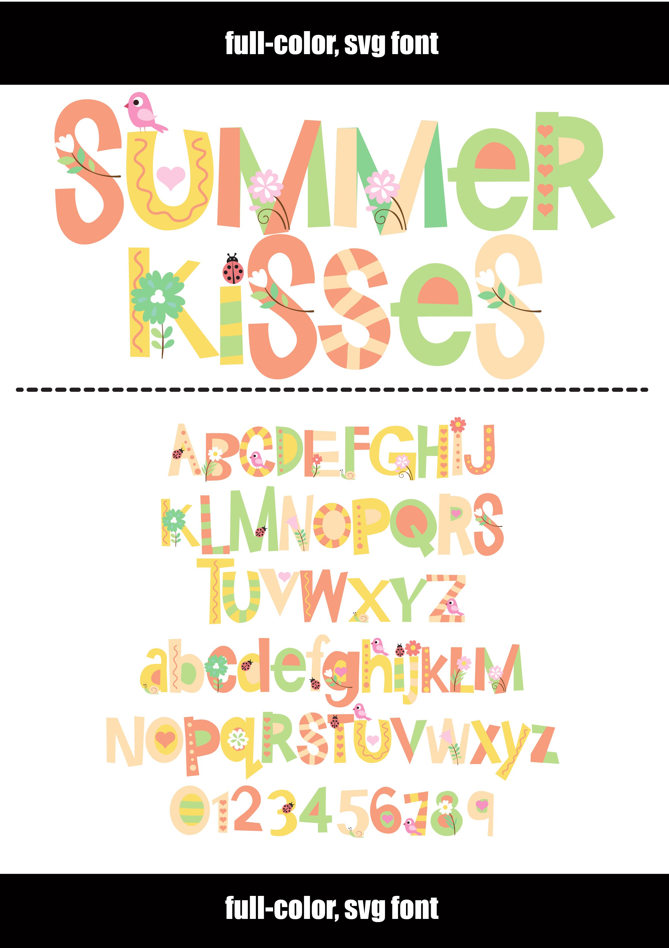 Summer Full Color SVG Font