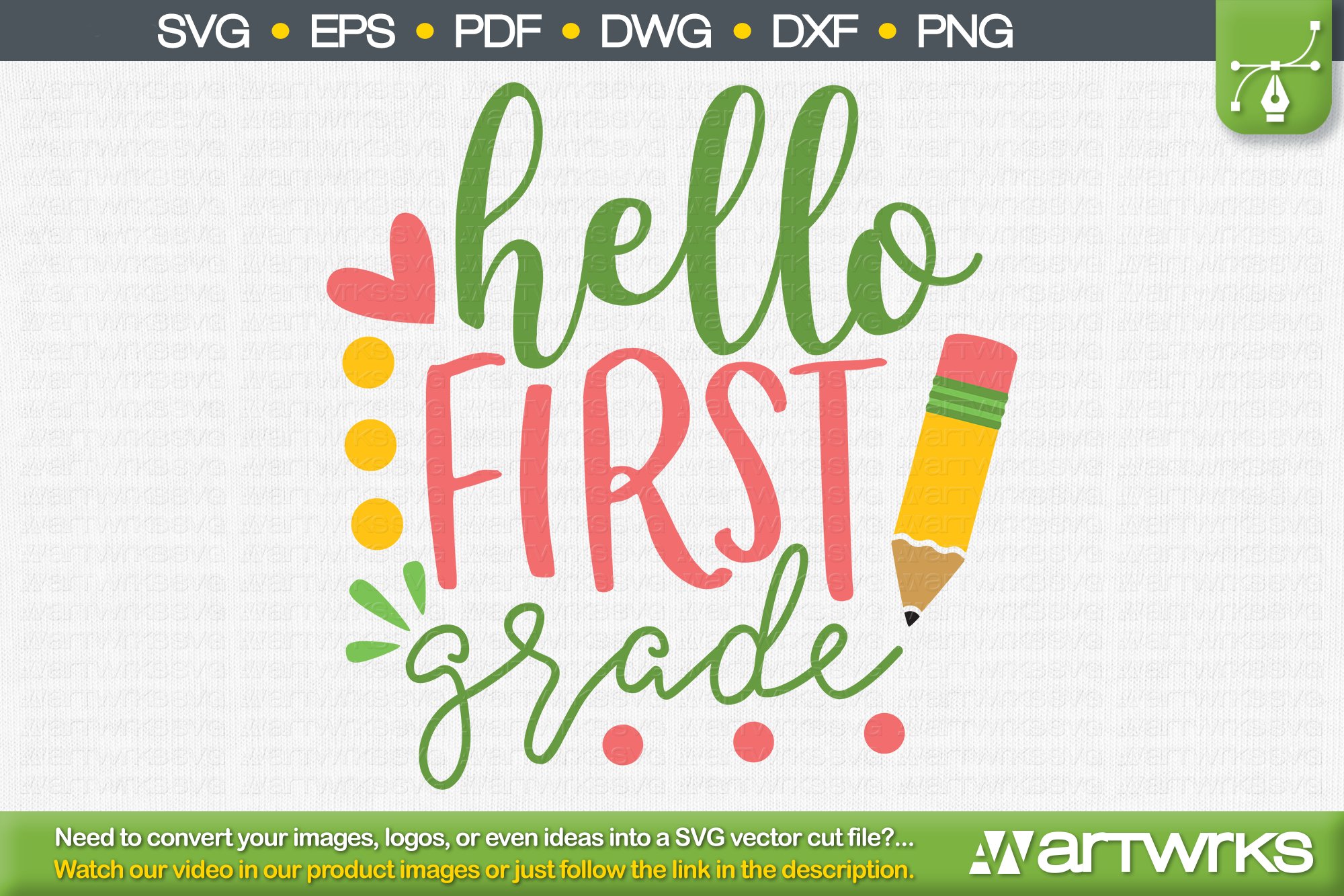 Back to school SVG files for Cricut | Hello first grade