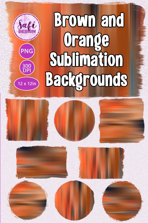 Brown and Orange Sublimation Backgrounds