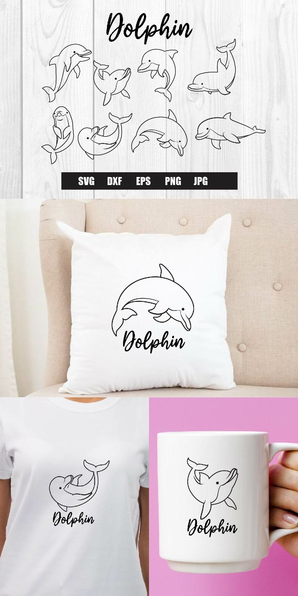 Dolphon clipart svg Bundle