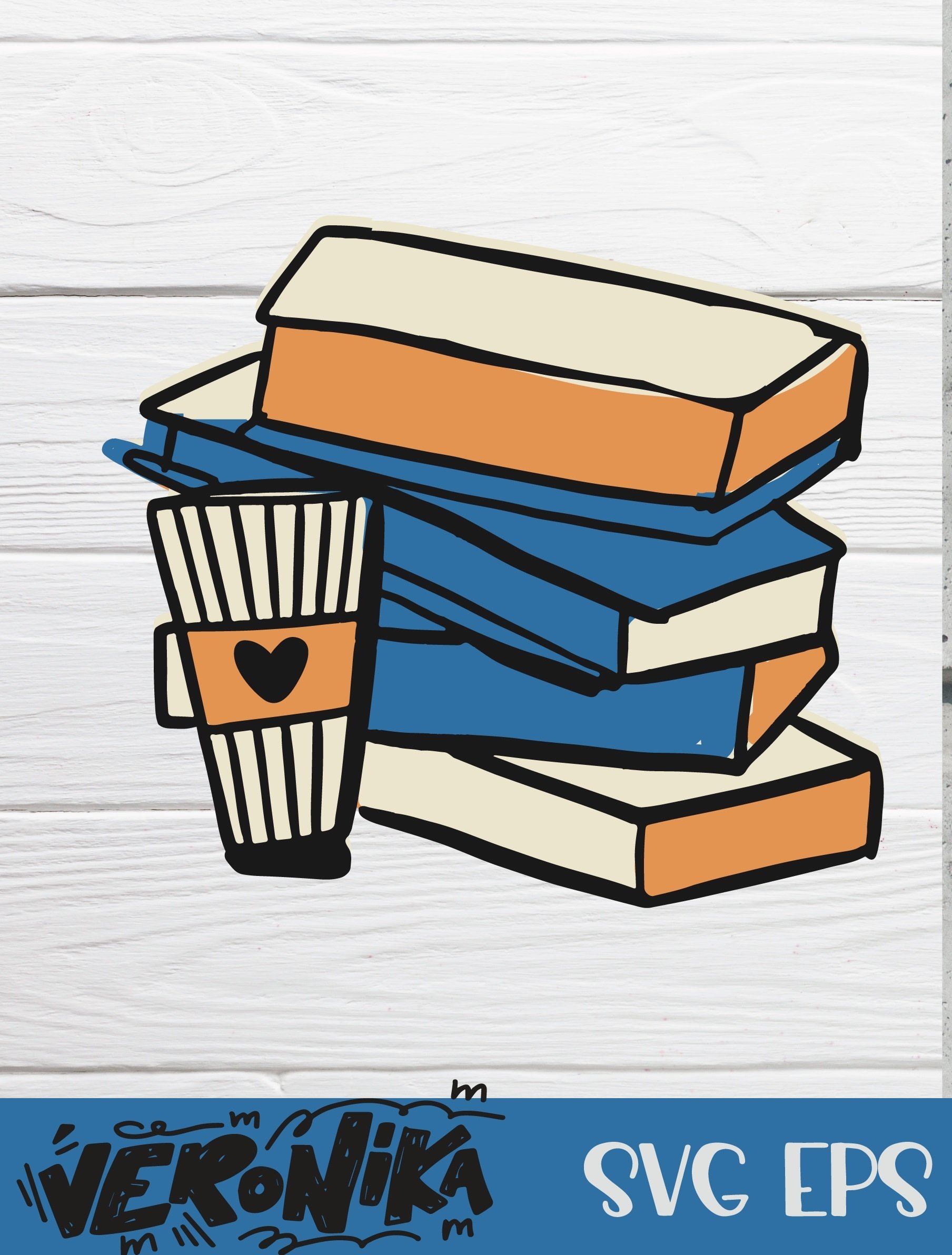 Books and coffee SVG (2222707)
