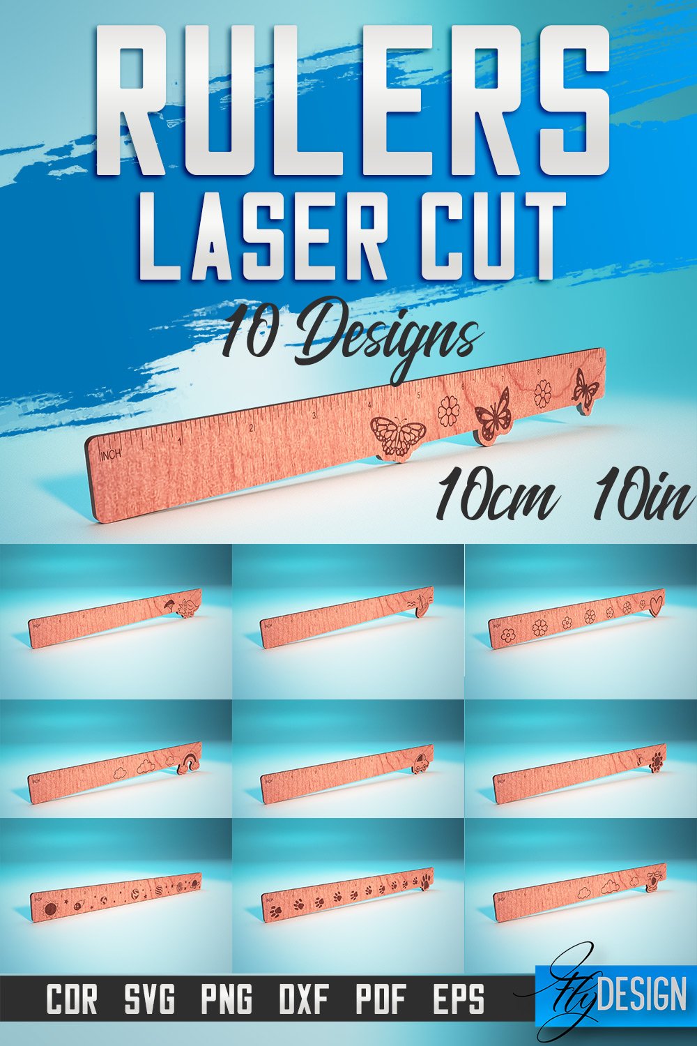 Ruler Laser Cut SVG | School SVG | School Supplies (2619504)