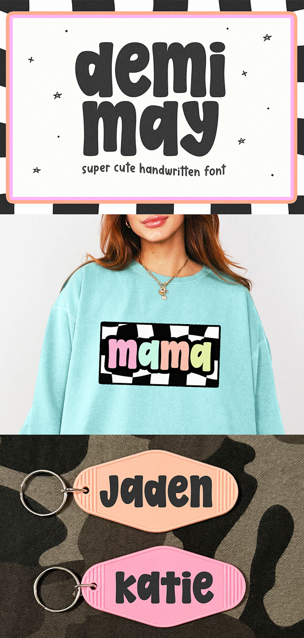 Demi May - Cute Bubbly Font