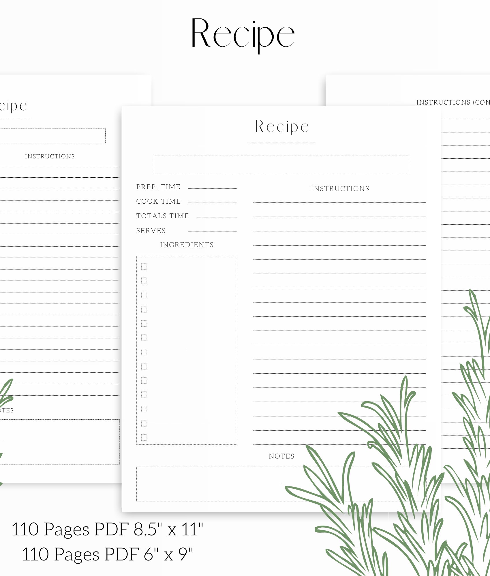 Recipe Journal | Cooking Log