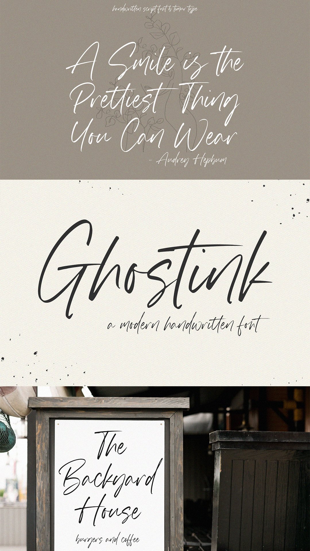Gohstink - A Handwritten Script font