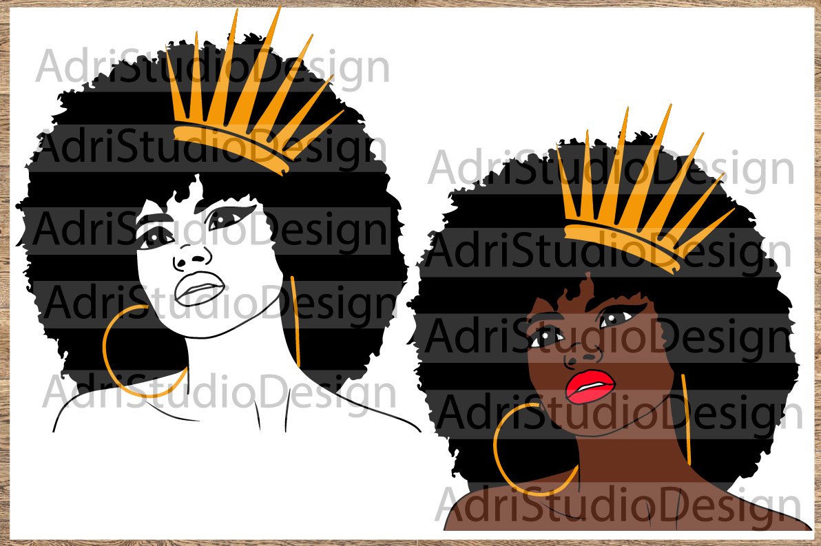 Bundle svg Black woman Nubian Princess black woman (976212)