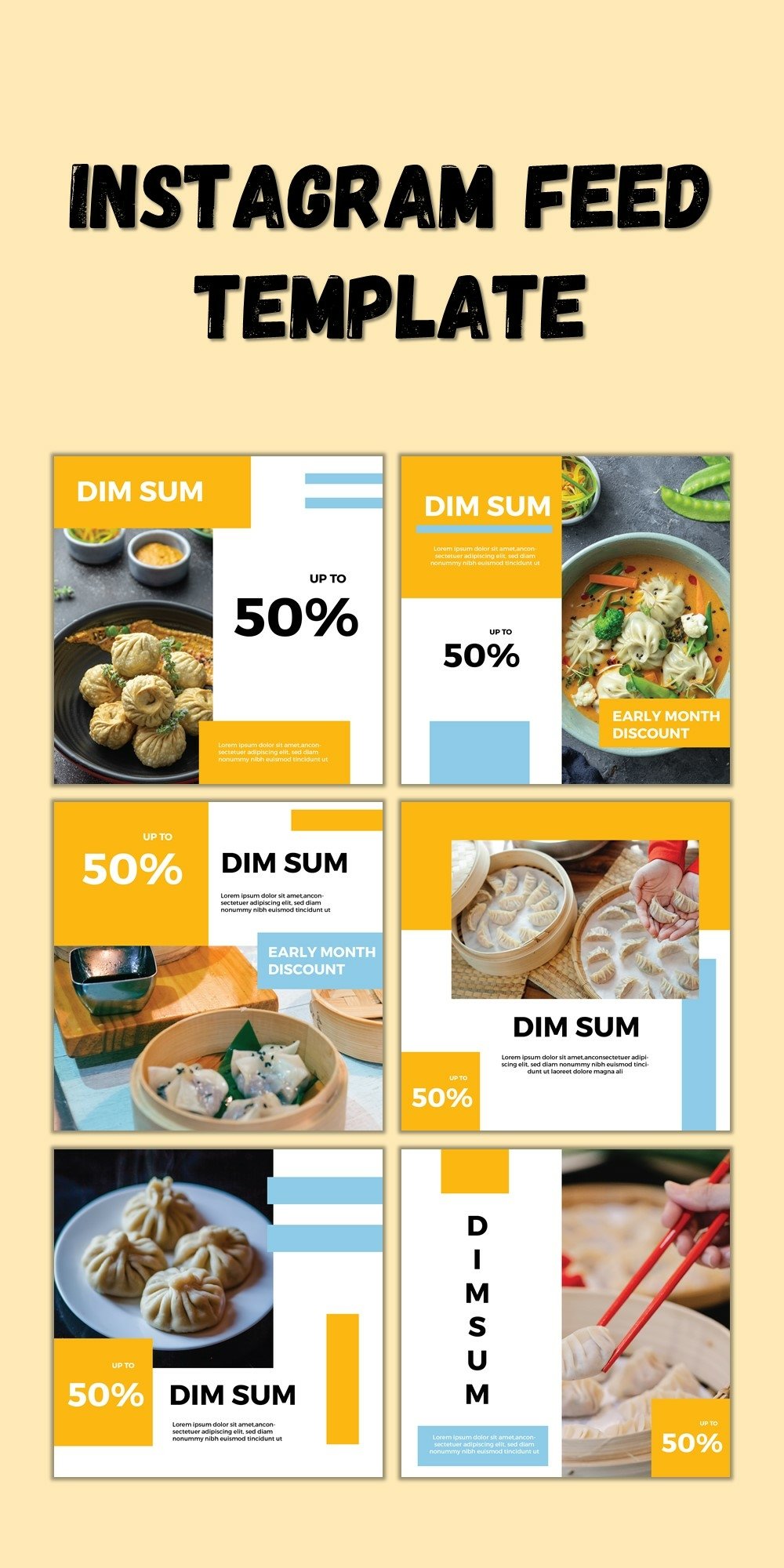 Template Instagram Business - Dim Sum #1
