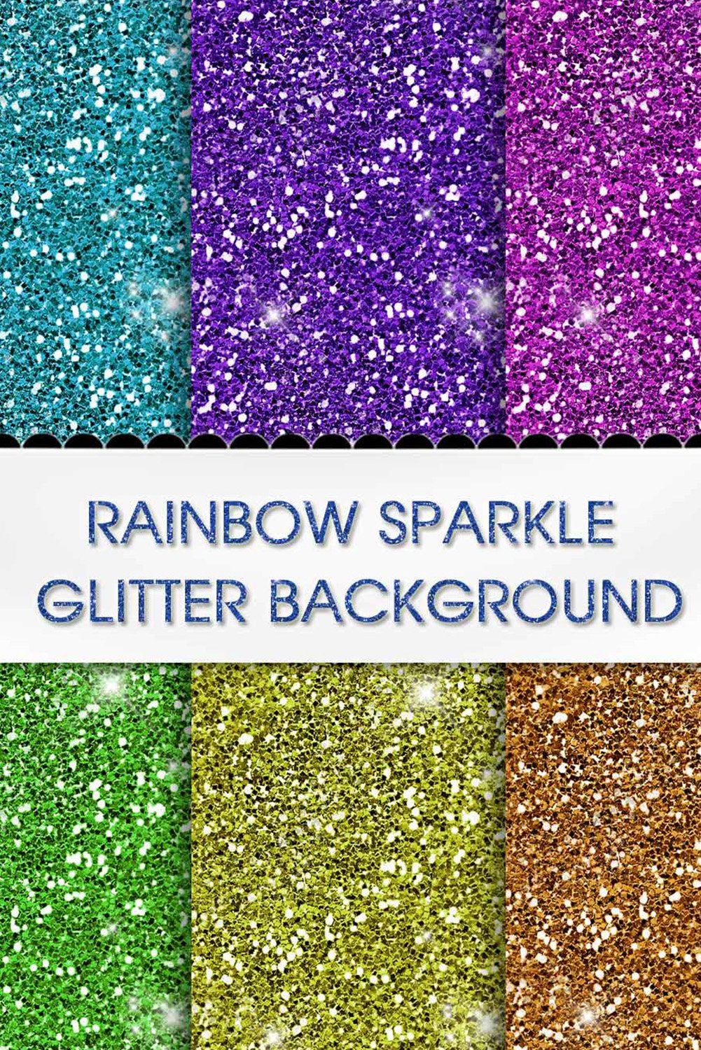 Rainbow Large Chunky Sparkle Glitter Digital Papers
