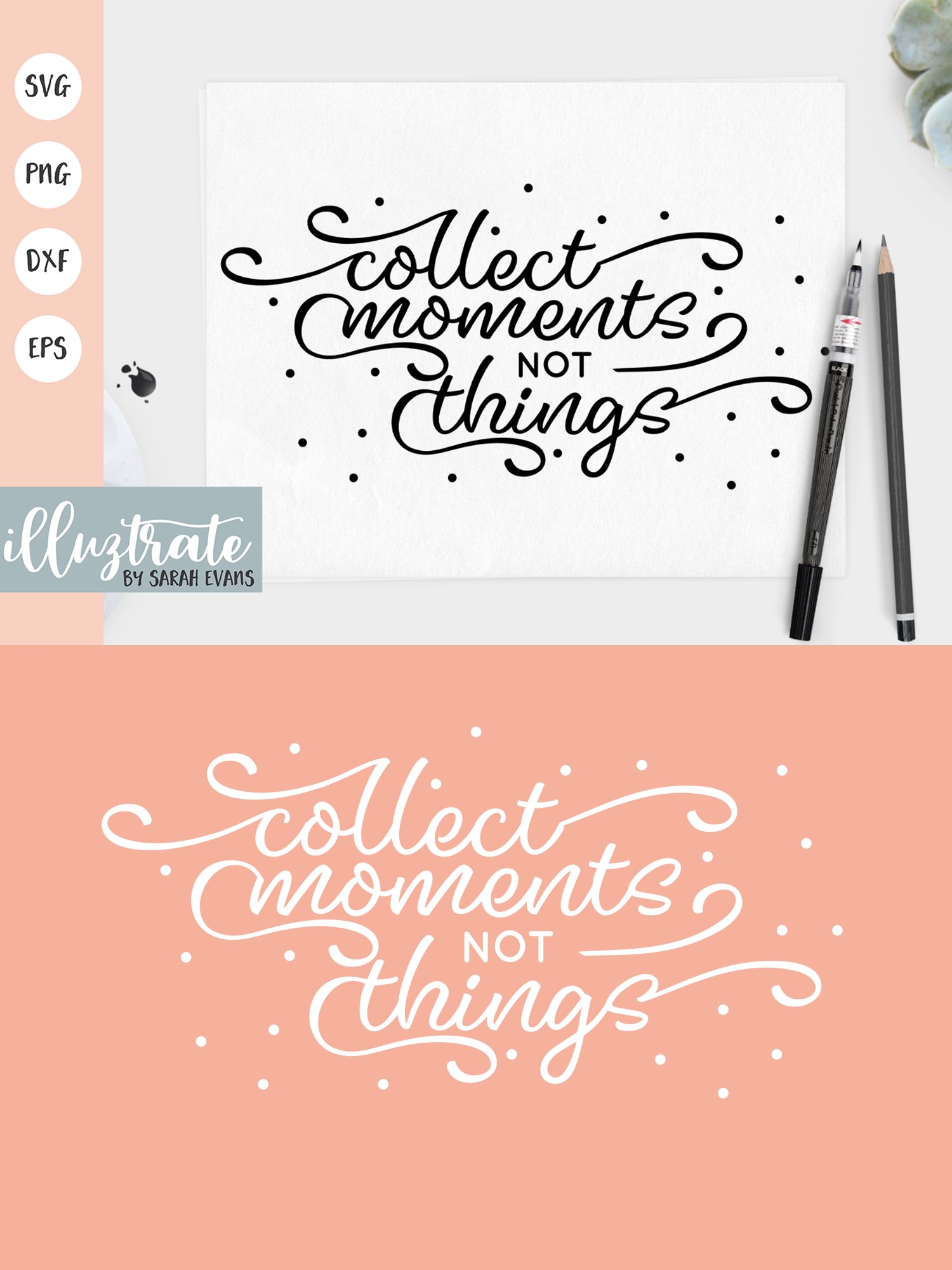 Positive quote svg cut file