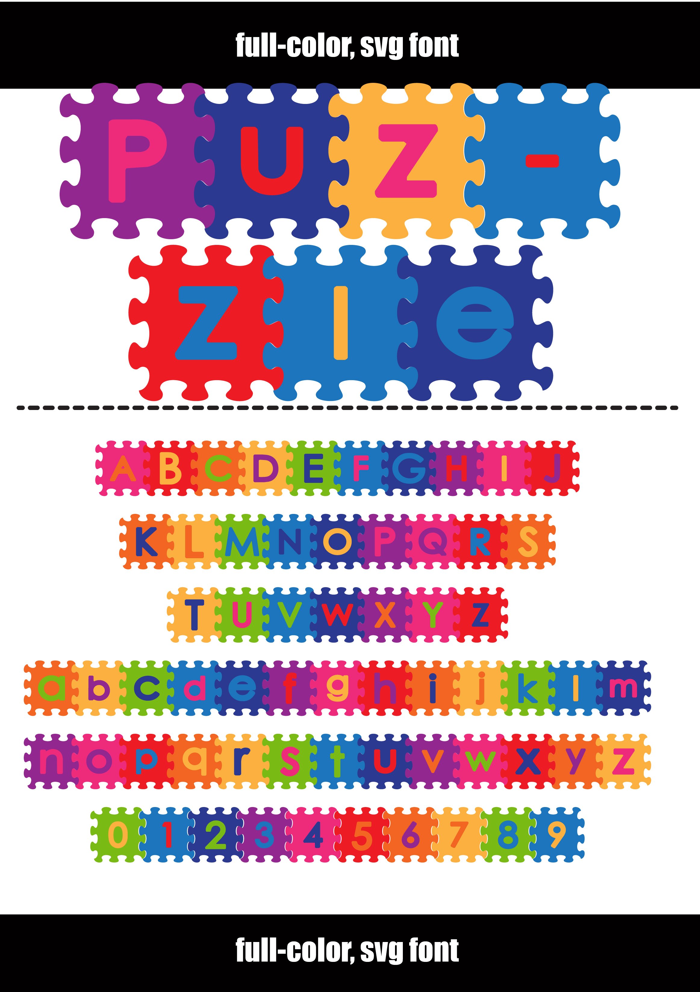 Full Color SVG Font for teachers and school