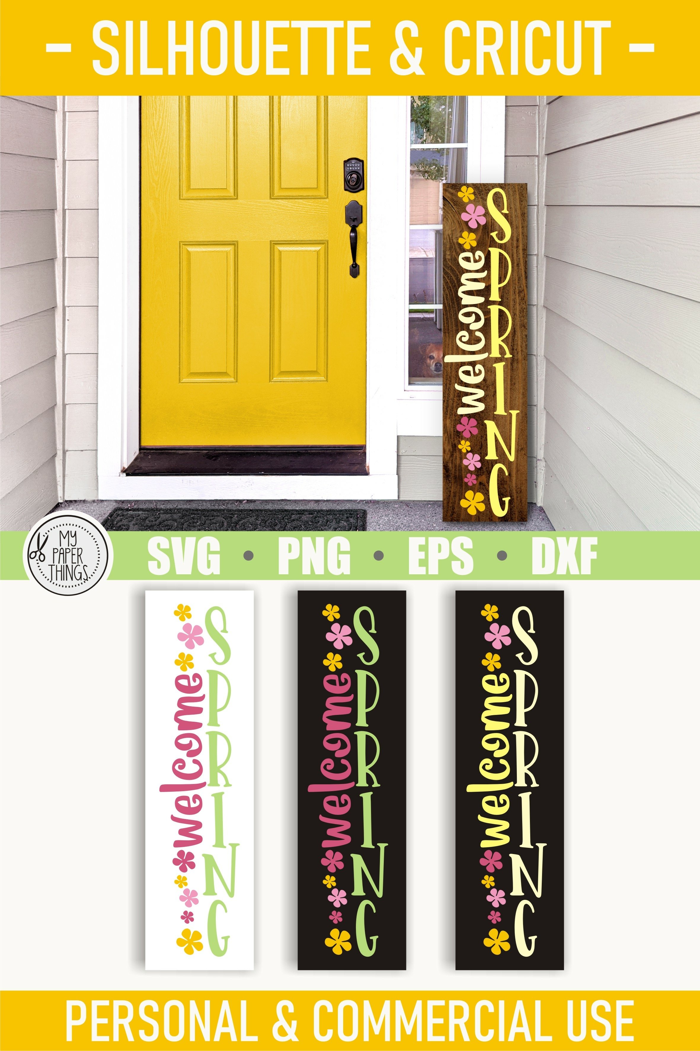 Spring porch sign SVG | Welcome Spring SVG (1226002)