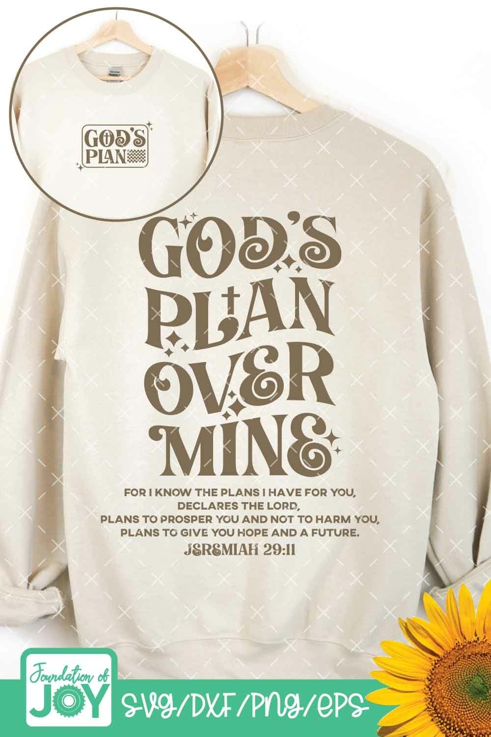 God's Plan not mine, Jeremiah 29 11, Hope and Future svg