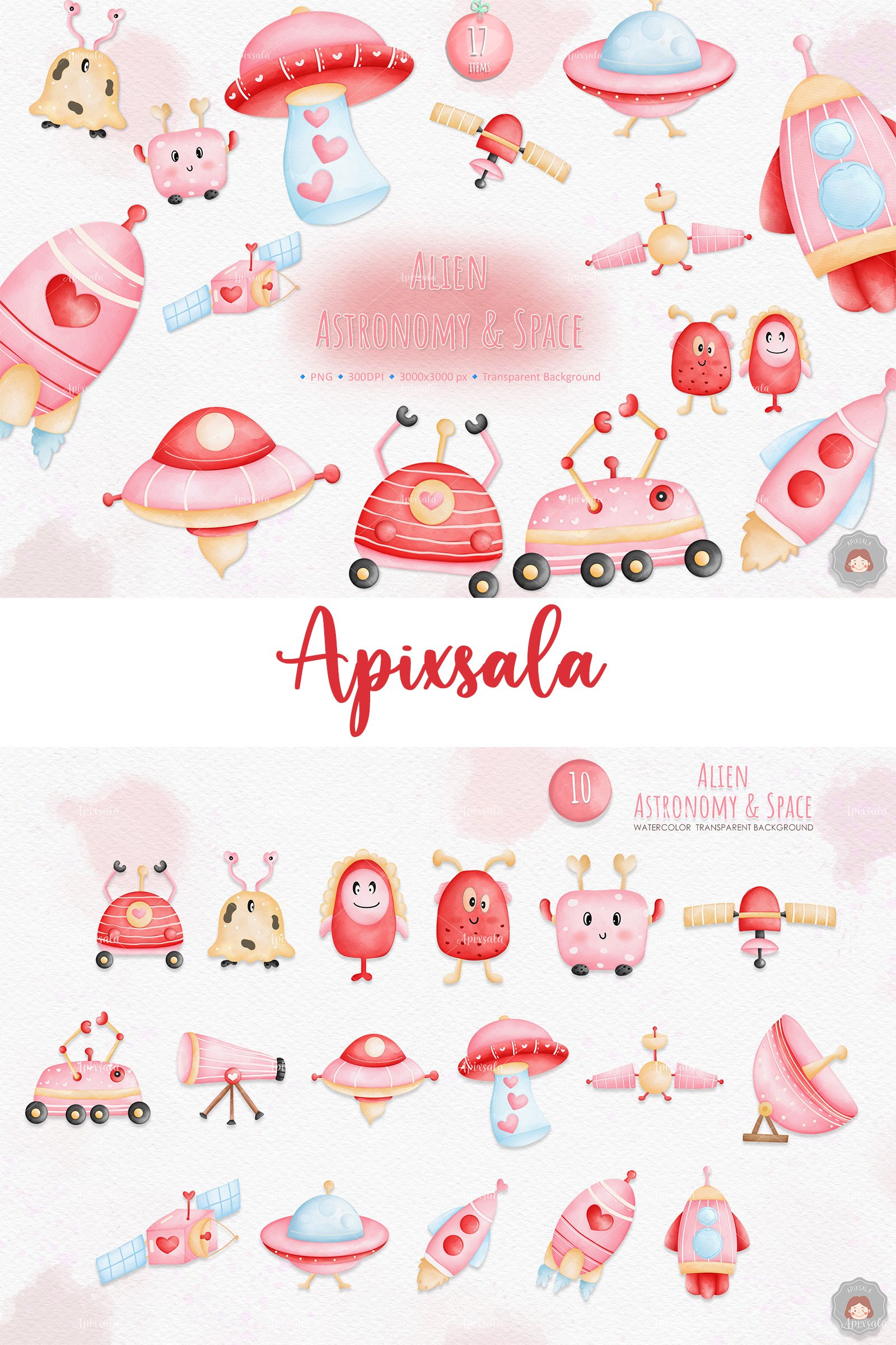 Cute Alien | Astronomy and Space Valentine