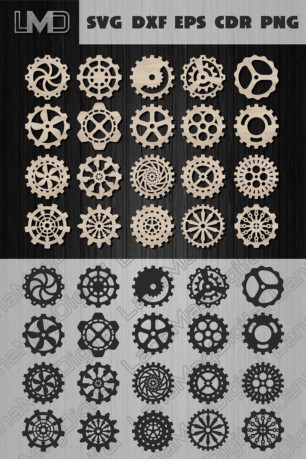 20 Gear Cog coasters svg Steampunk svg Fathers day gift idea