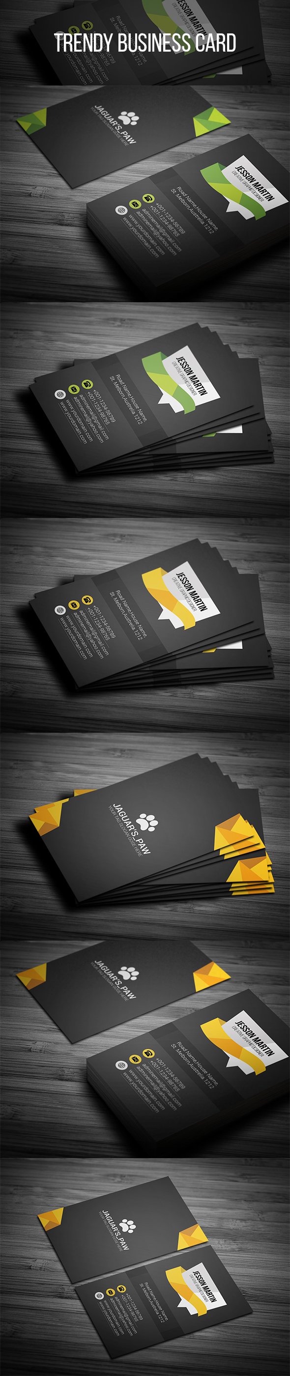 Creative Vertical Business Card Template Design (827482)