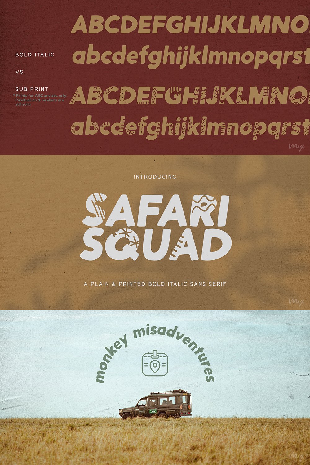 Safari Squad - A Bold Plain & Print Pair