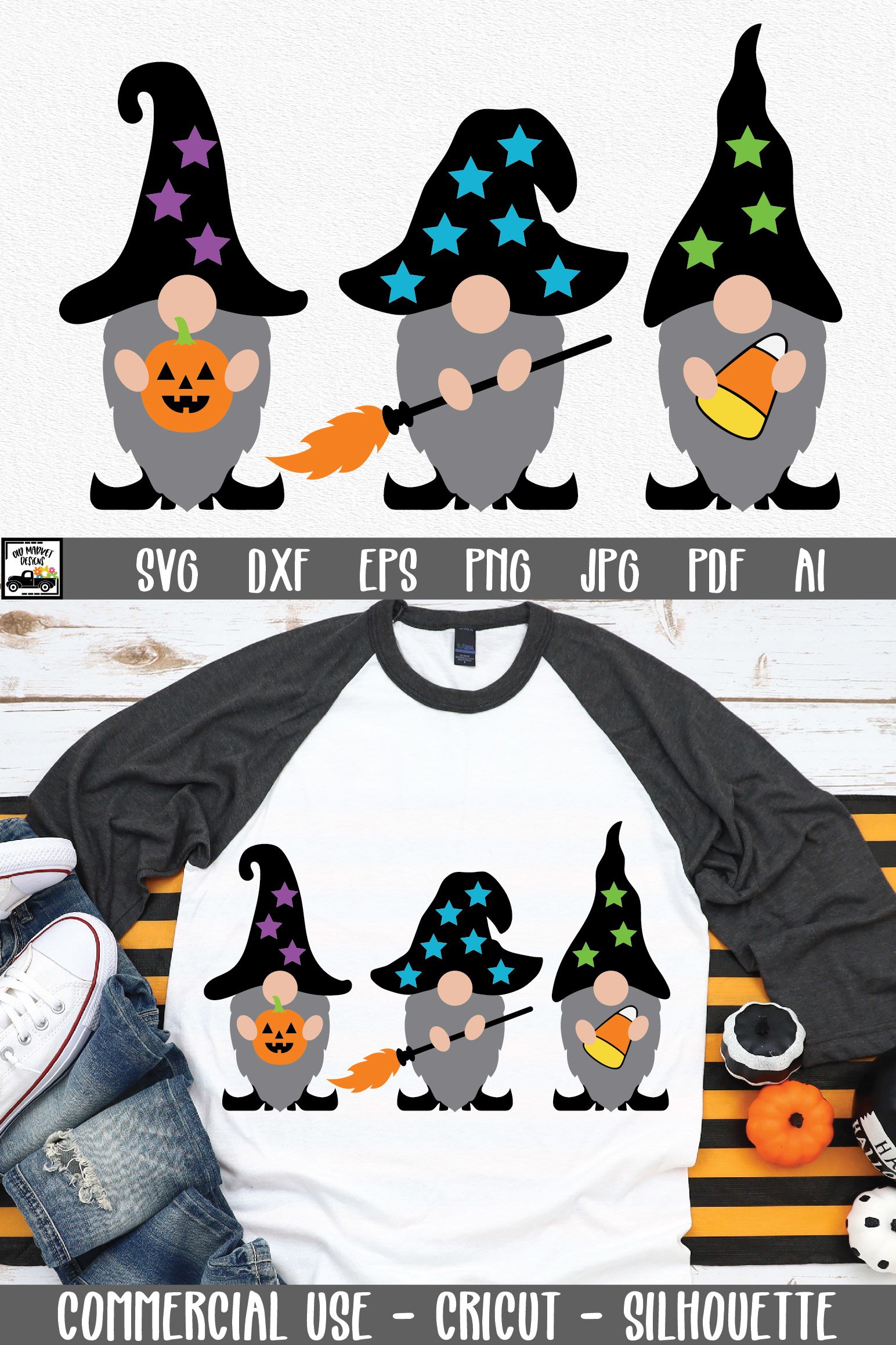 Halloween Gnomes SVG Cut File | Halloween SVG File