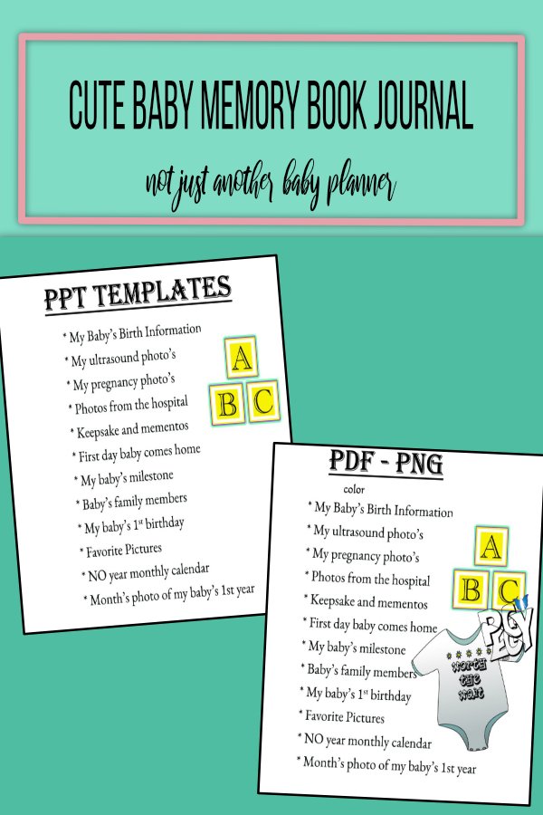 My Cute Baby Journal Package