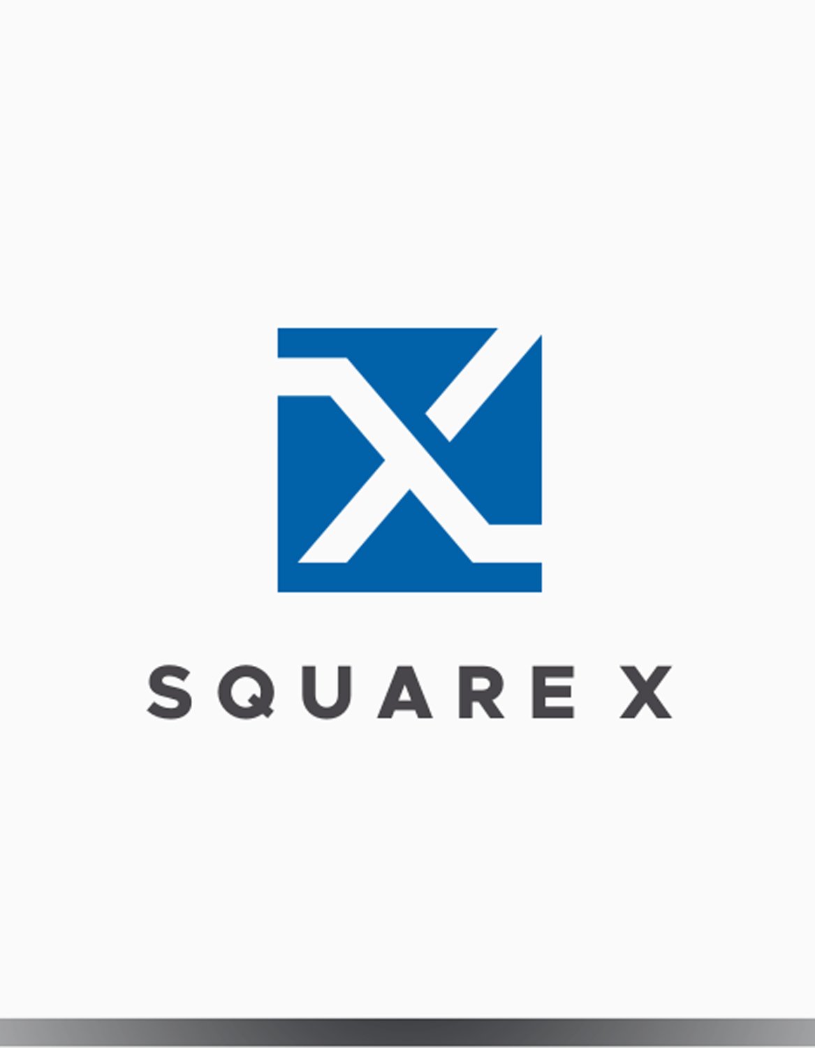 Square Letter X vector logo design - SVG file (3145181)