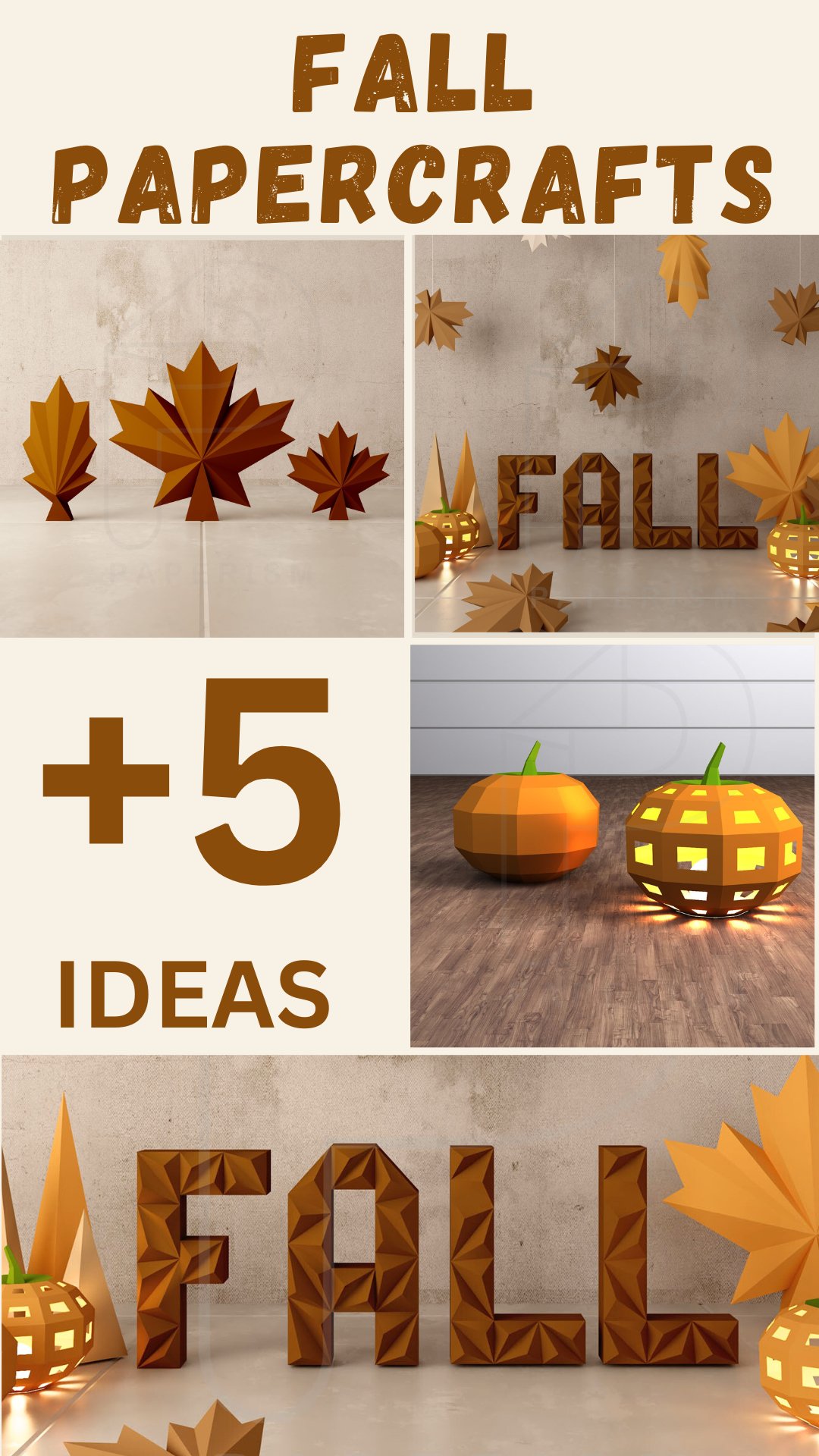 3 fall leaves papercut, 3d fall maple leaf decor papercrafts