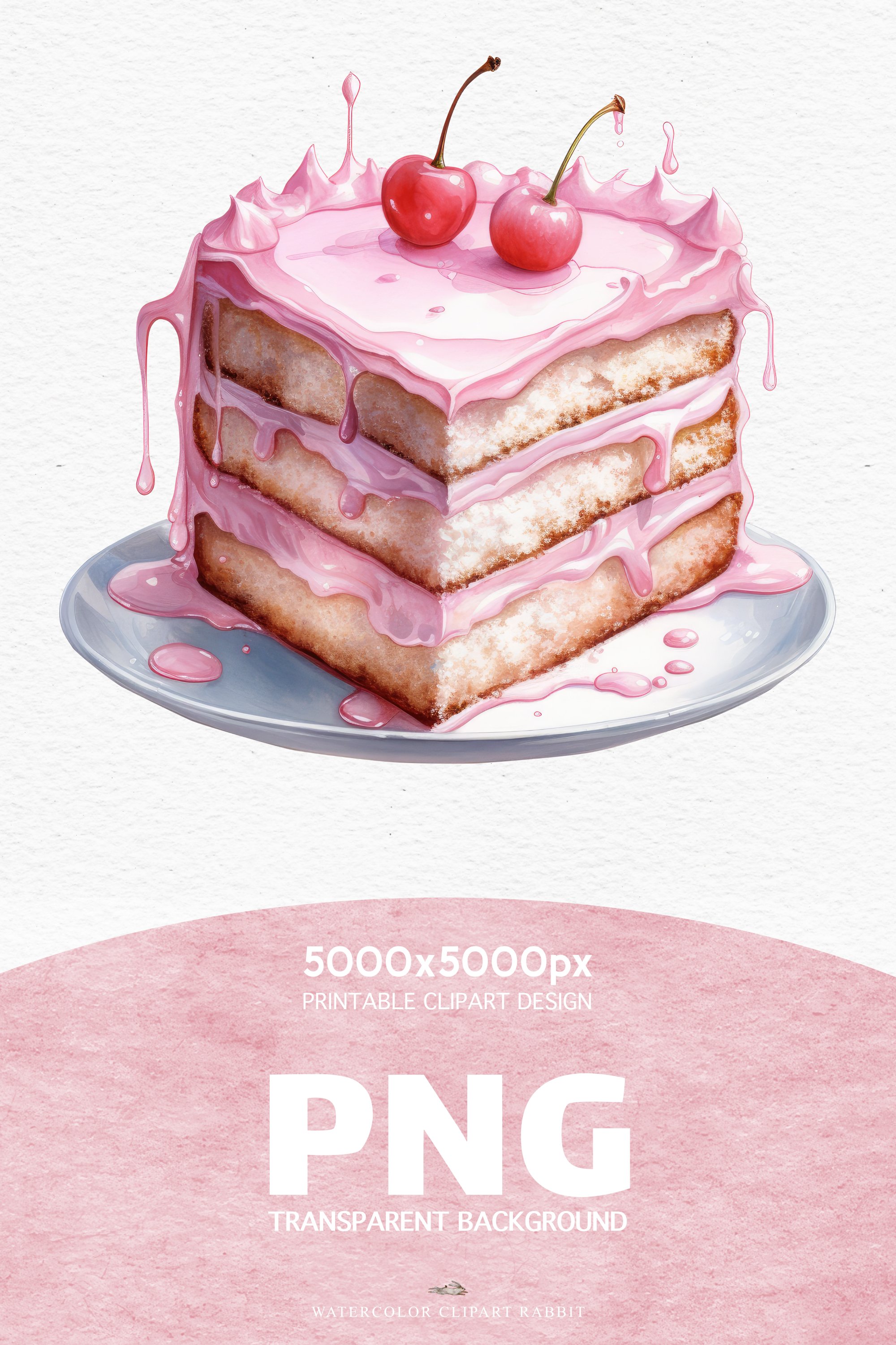 Pink Birthday Cake Clipart Bakery Food Sweets Girl PNG