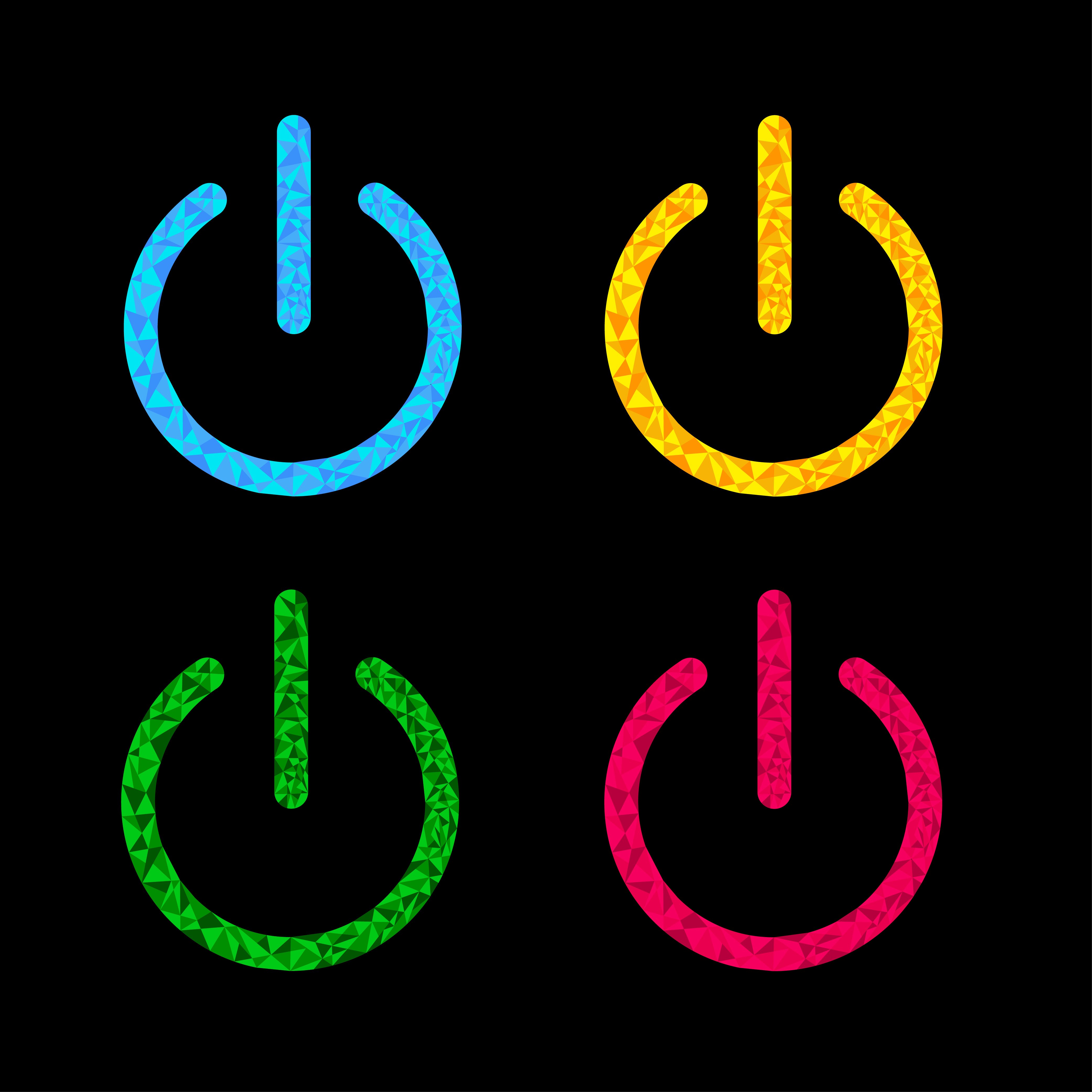 Power button icon set.