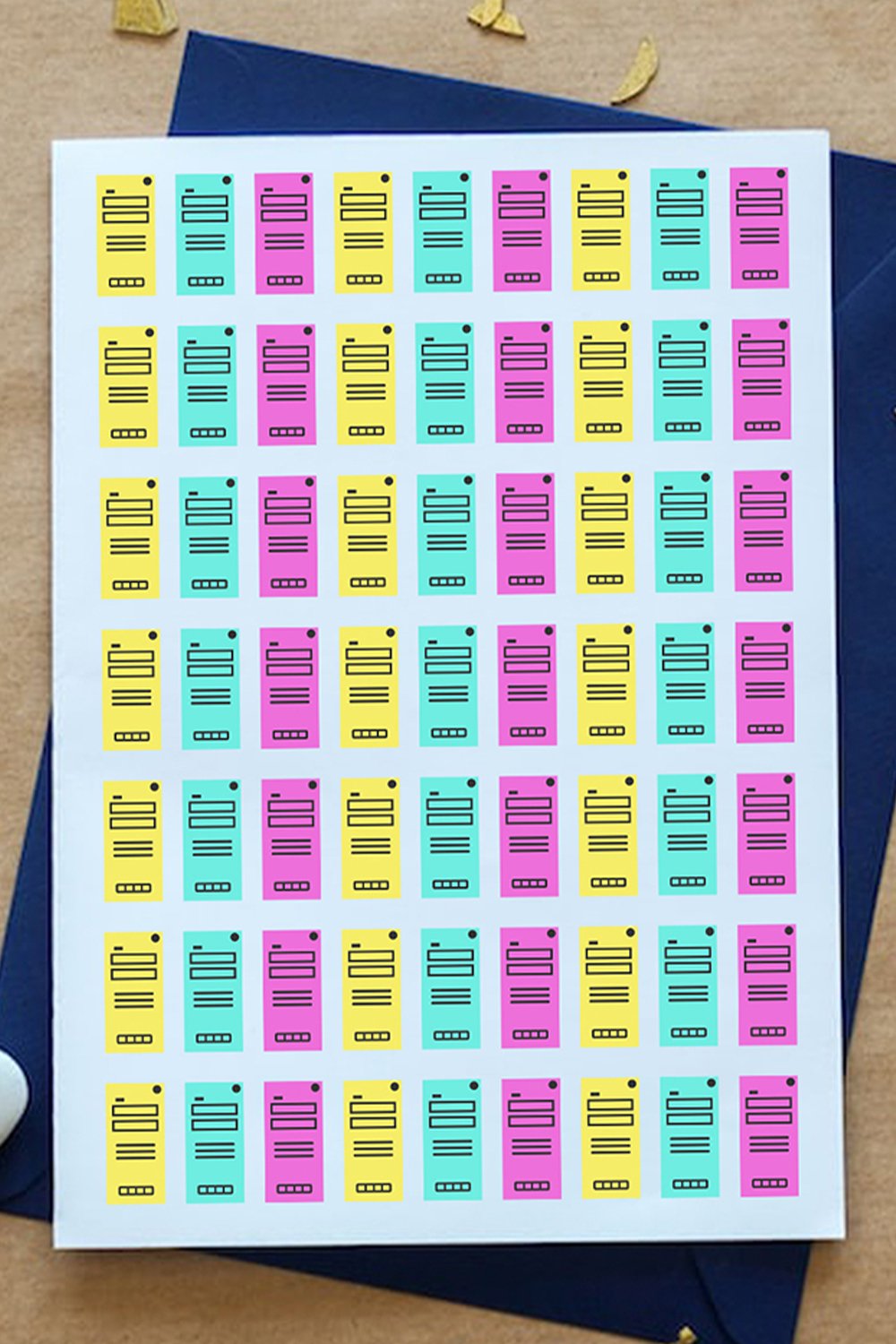 Pc symbol sticker sheet priniting paper signs for cricut